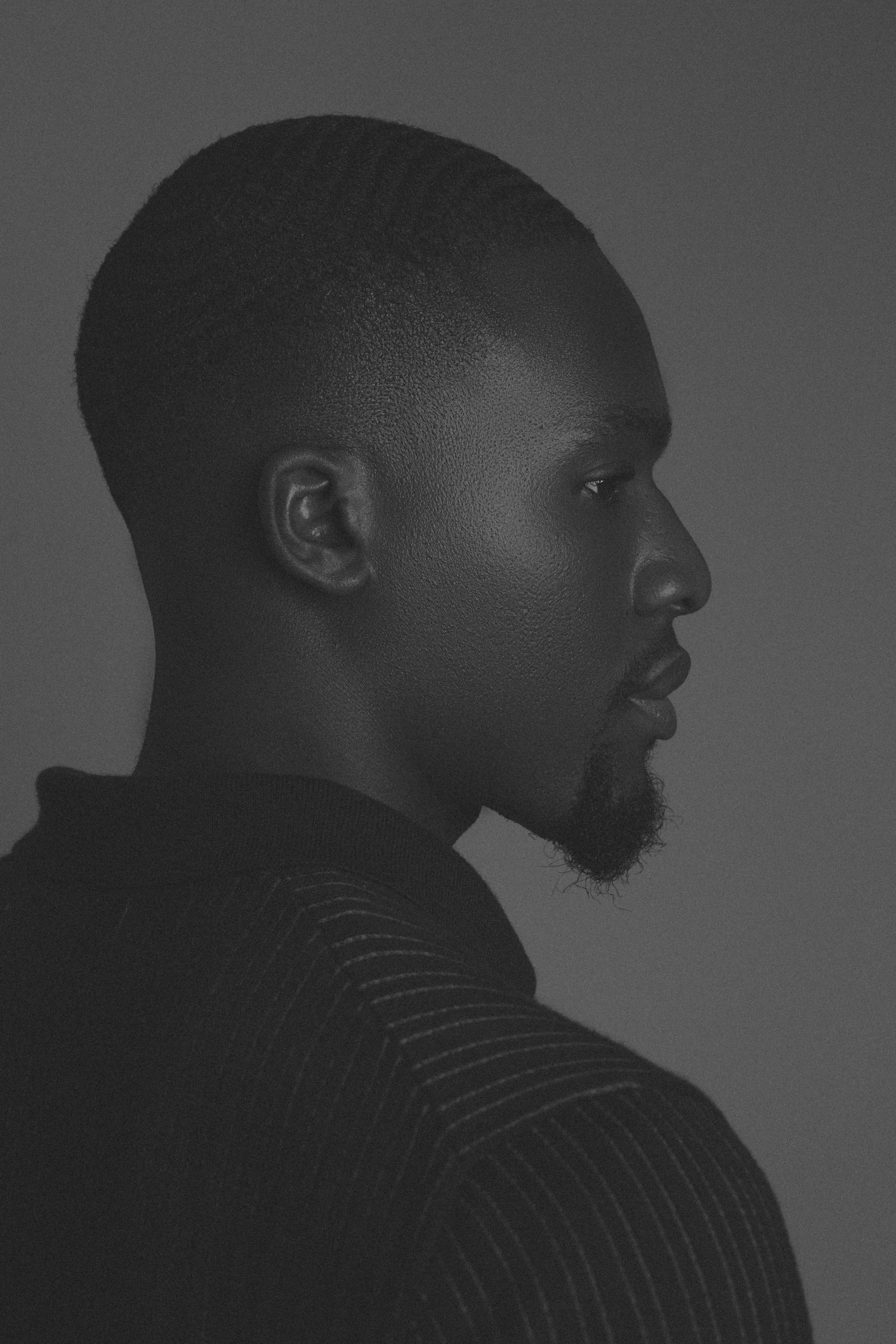 Profile in Quiet Strength: A Portrait in Monochrome