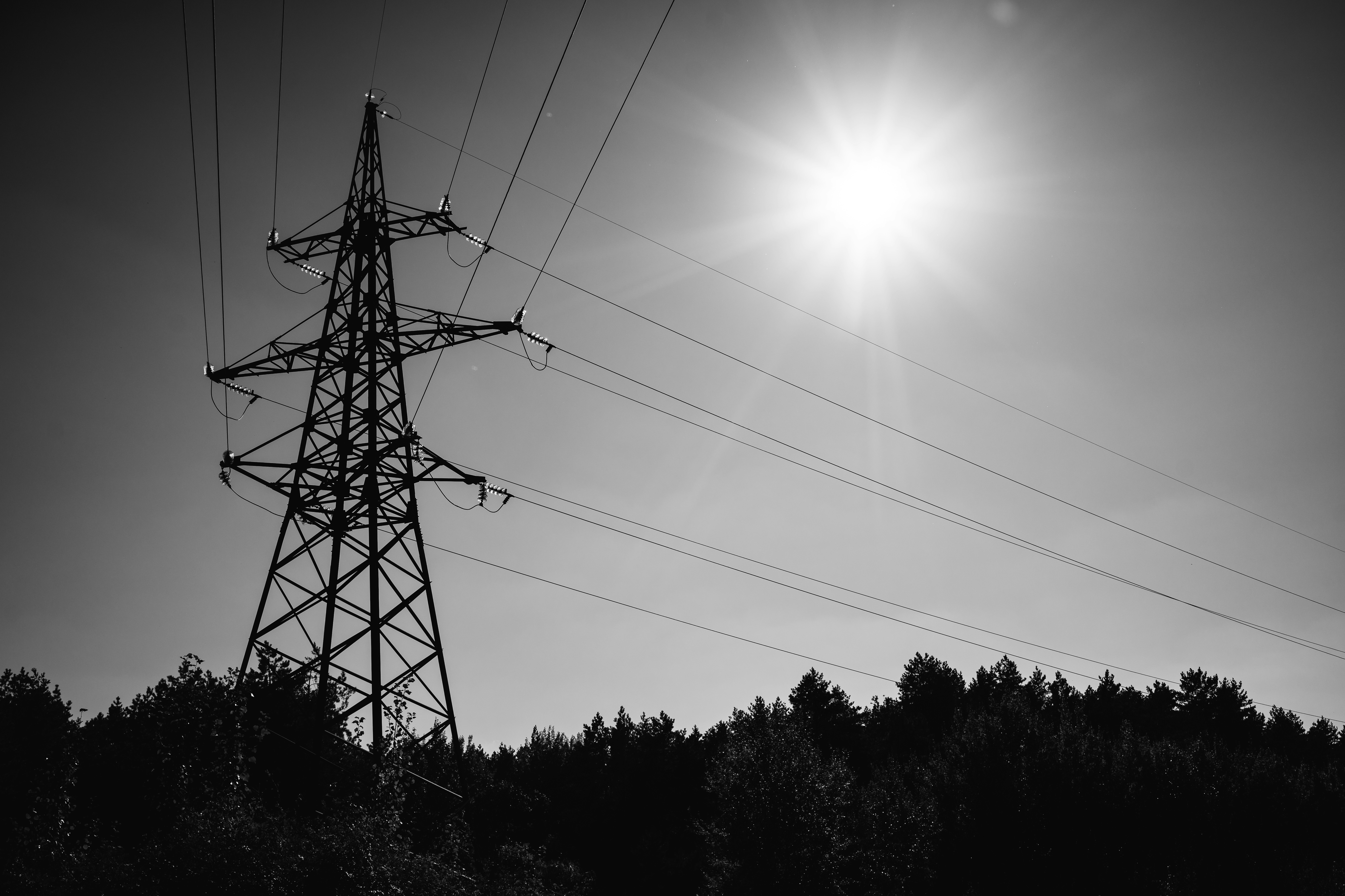 Sunlit Skyline: A Tower Reaching Into the Bright Sky