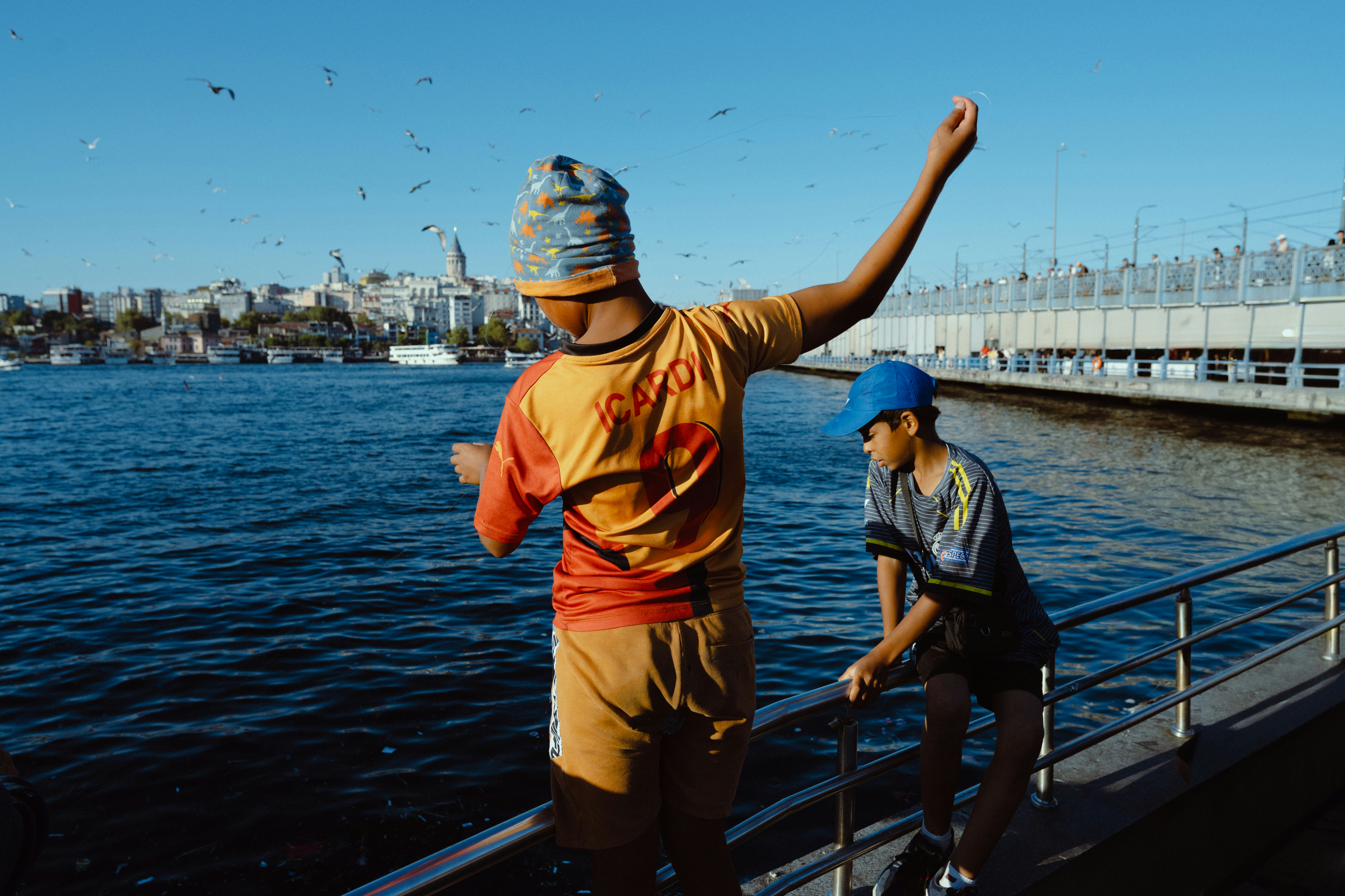Liftoff at the Riverfront: A Youthful Sprint of Color