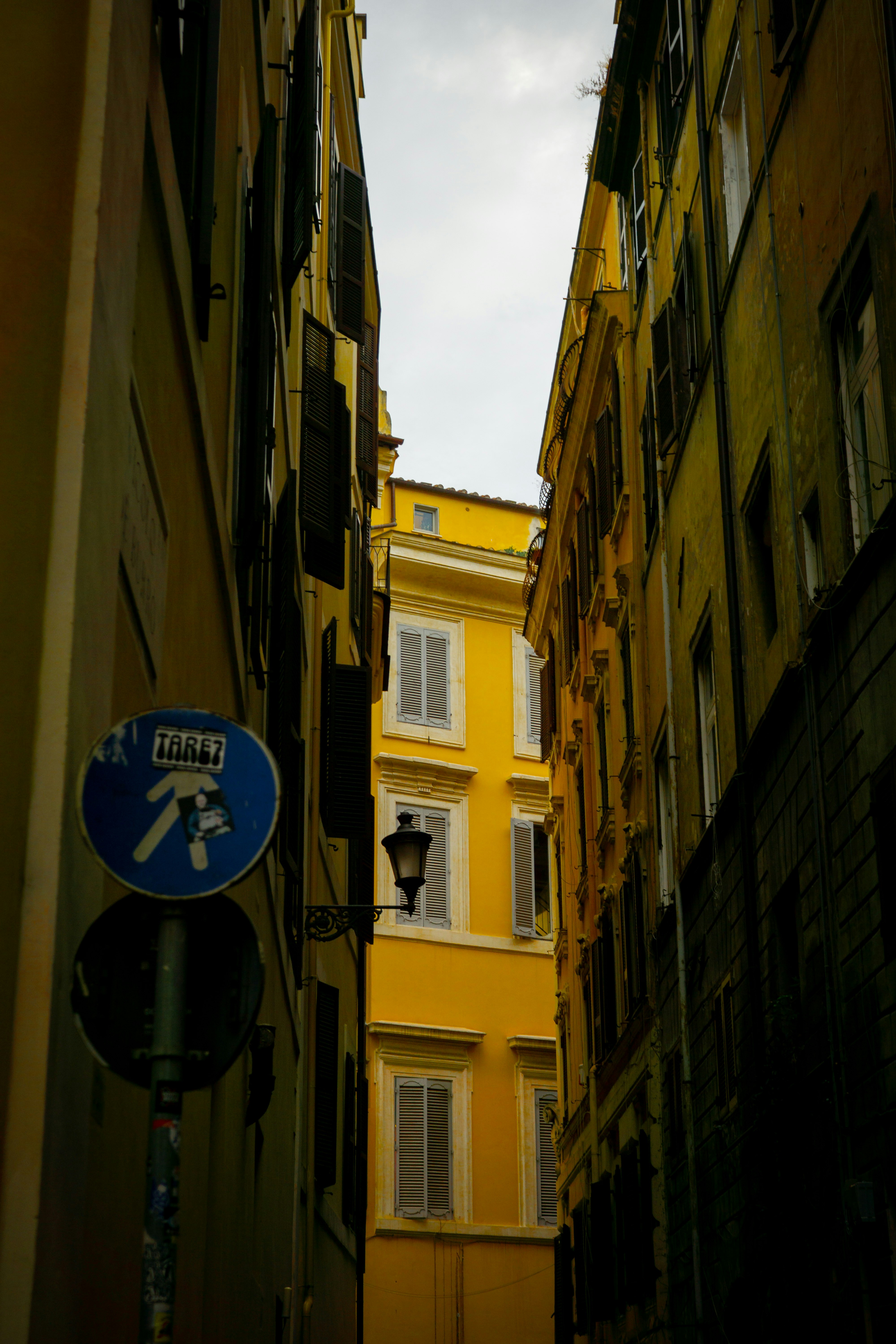 Narrow Verona Alley Under Warm Facades