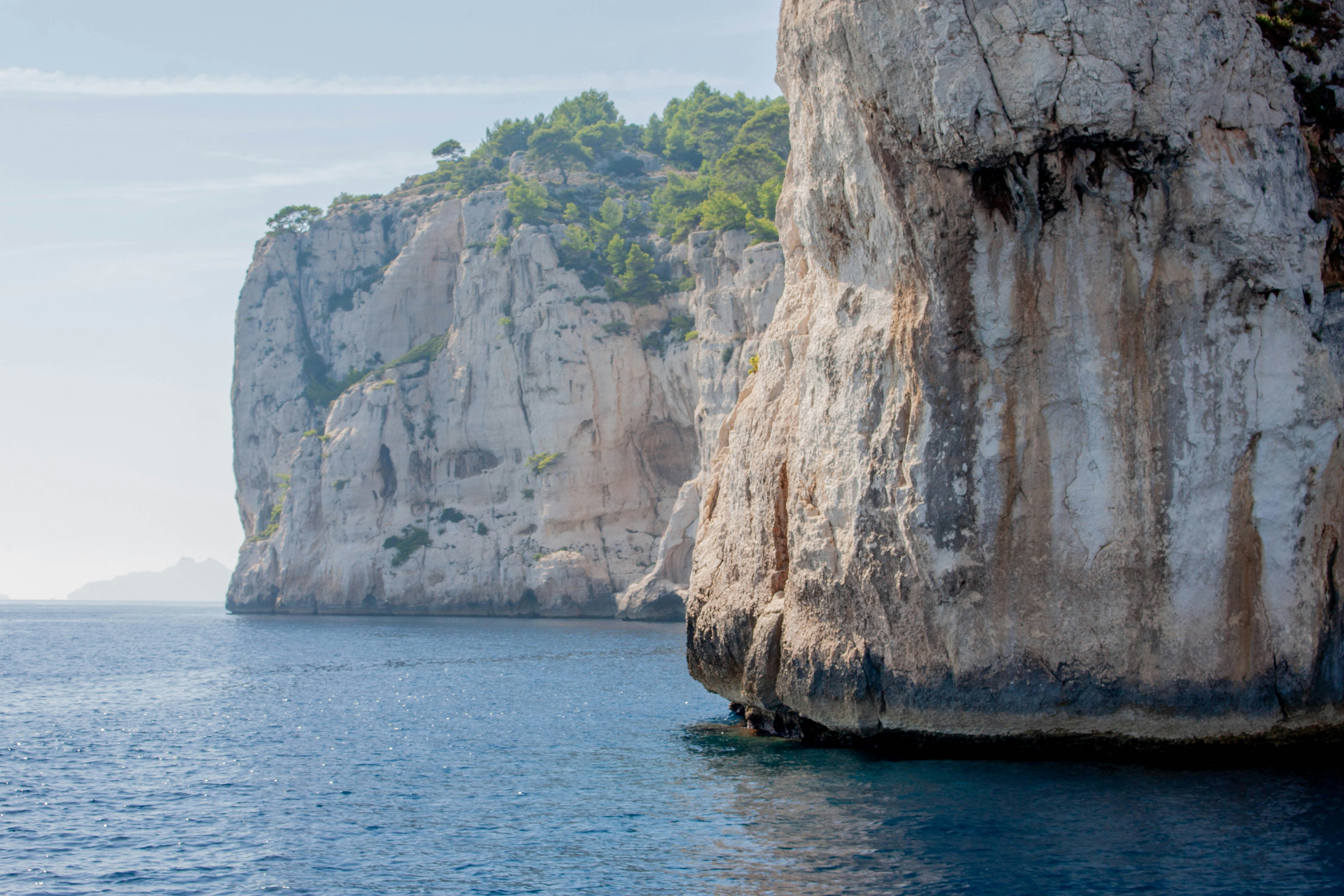 Cliff Side Quiet: A Mediterranean Azure carved by Time