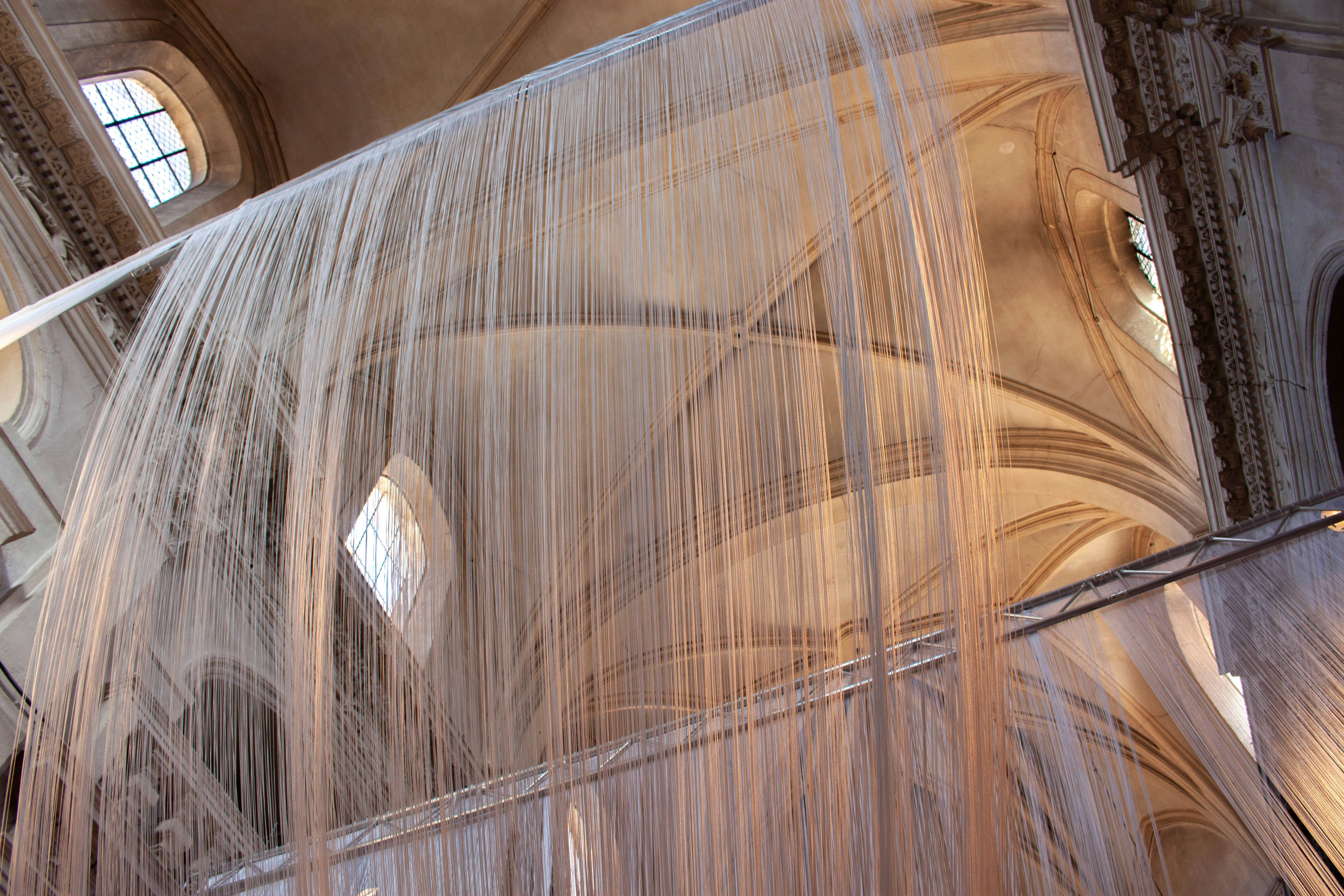 Threads of Silence: A Cathedral in Veil-like Veils