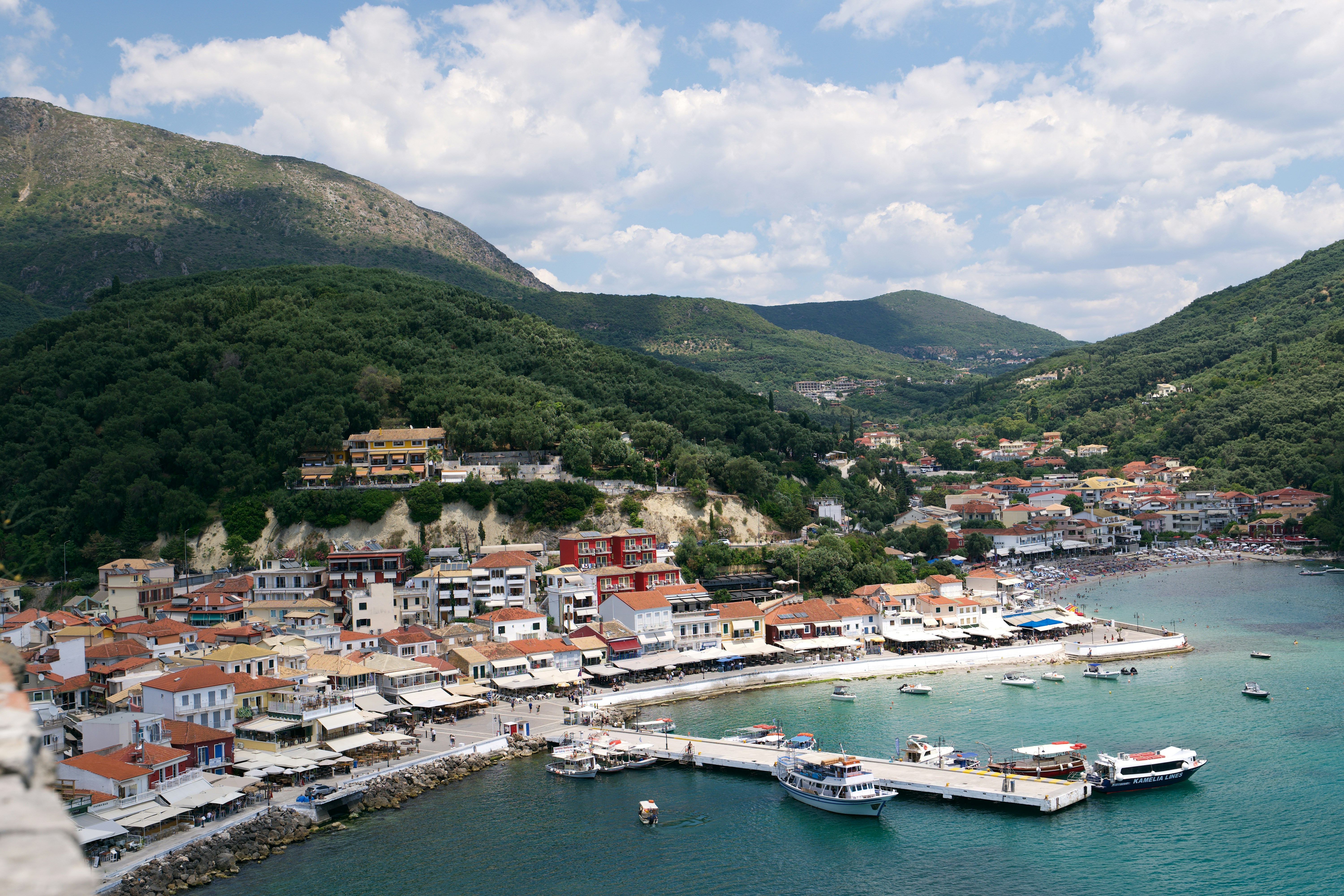 Harbor Village Wakening Along a Mountainbound Coast