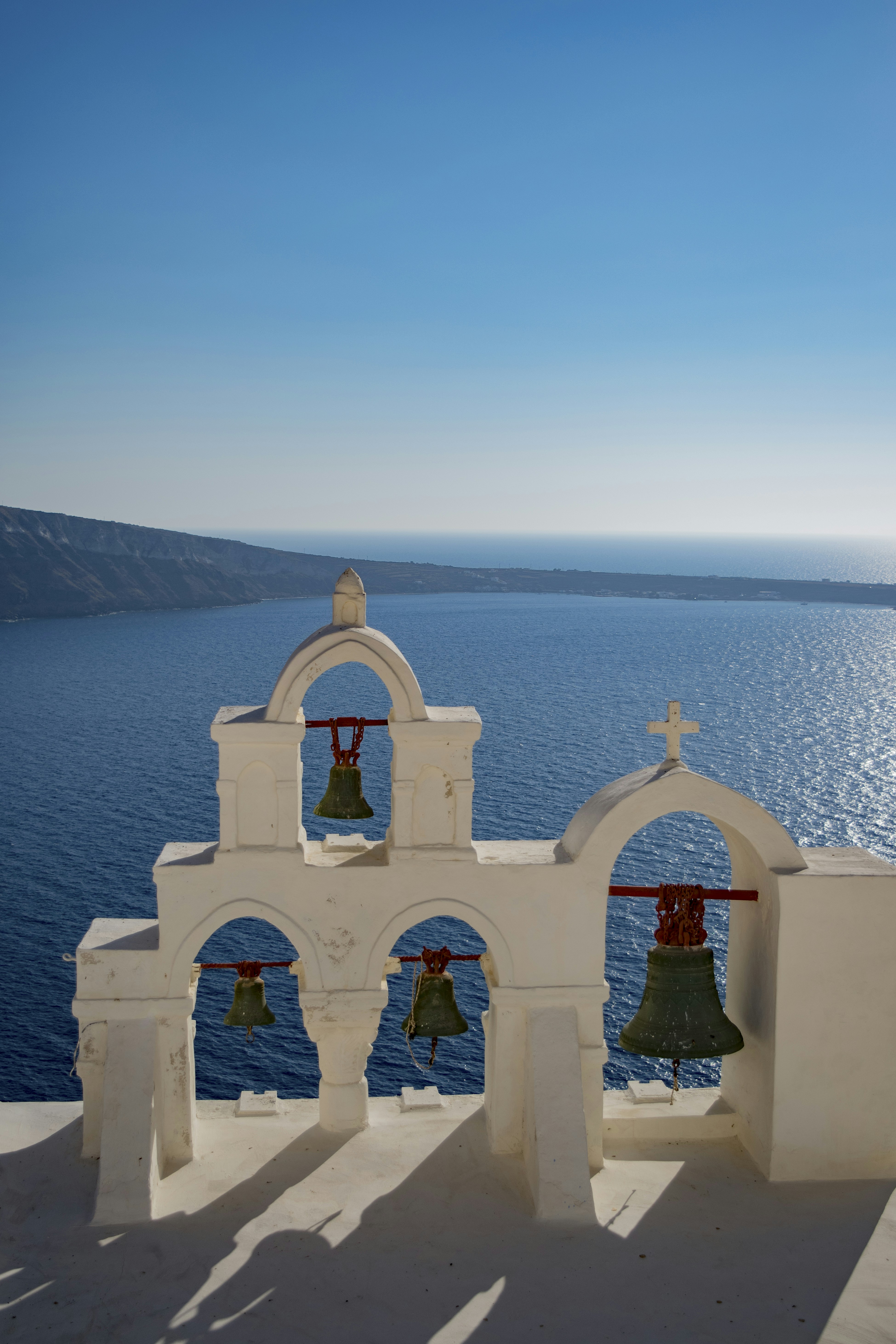Clerical Bells Over Aegean Blue