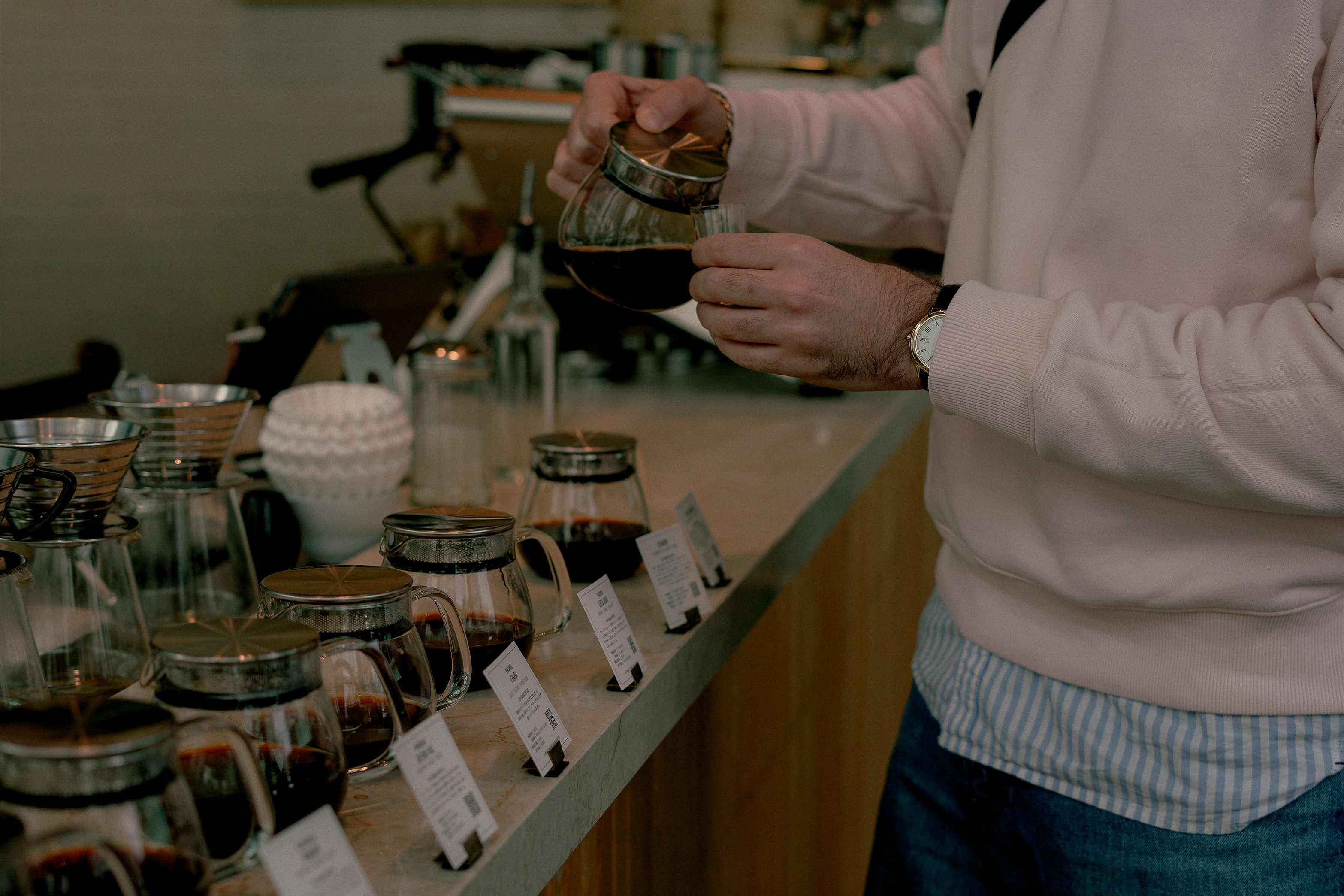 Pouring Precision: A Barista’s Moment