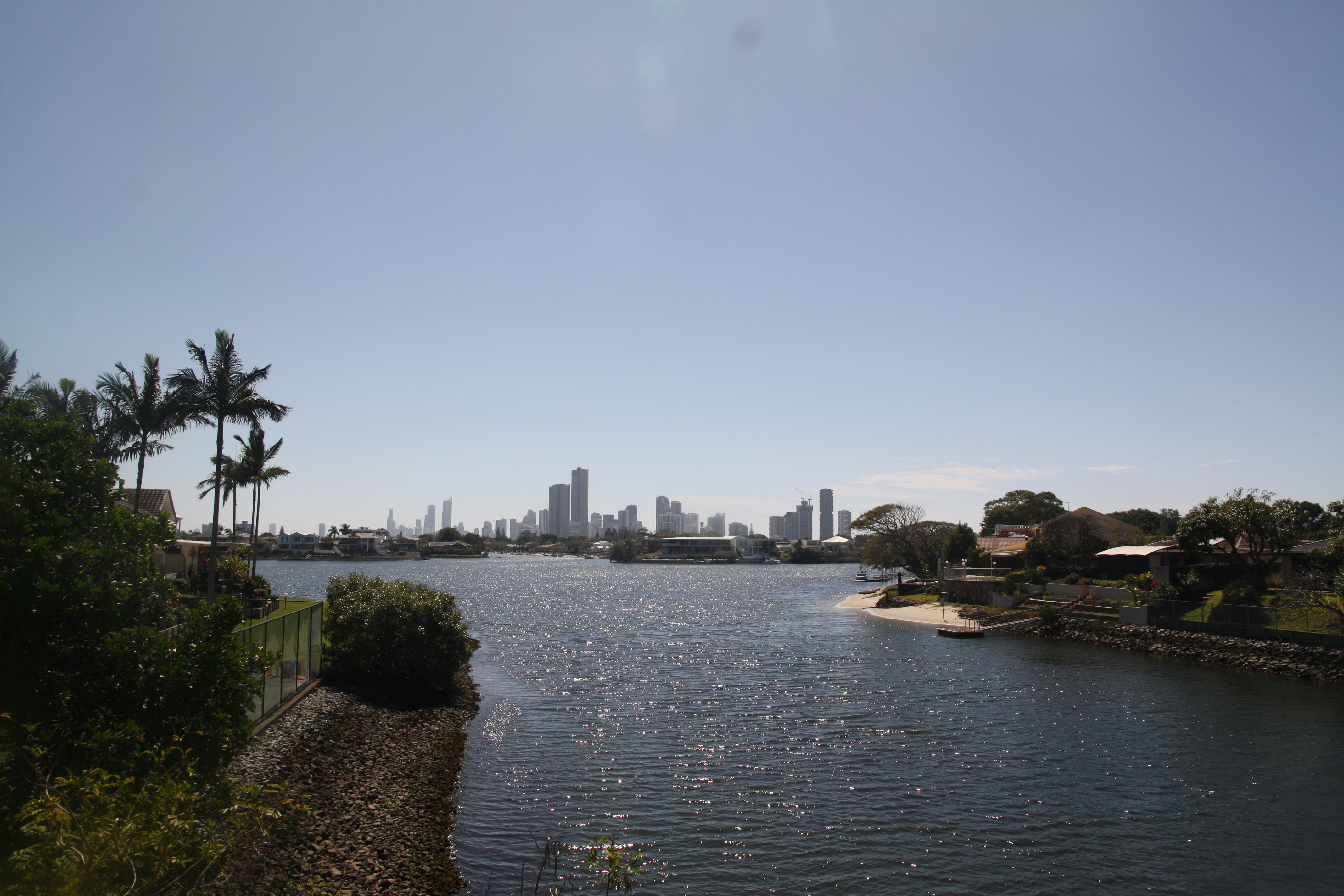 The view of the city from the bridge on Cottesloe drive that leads to Pizzey park