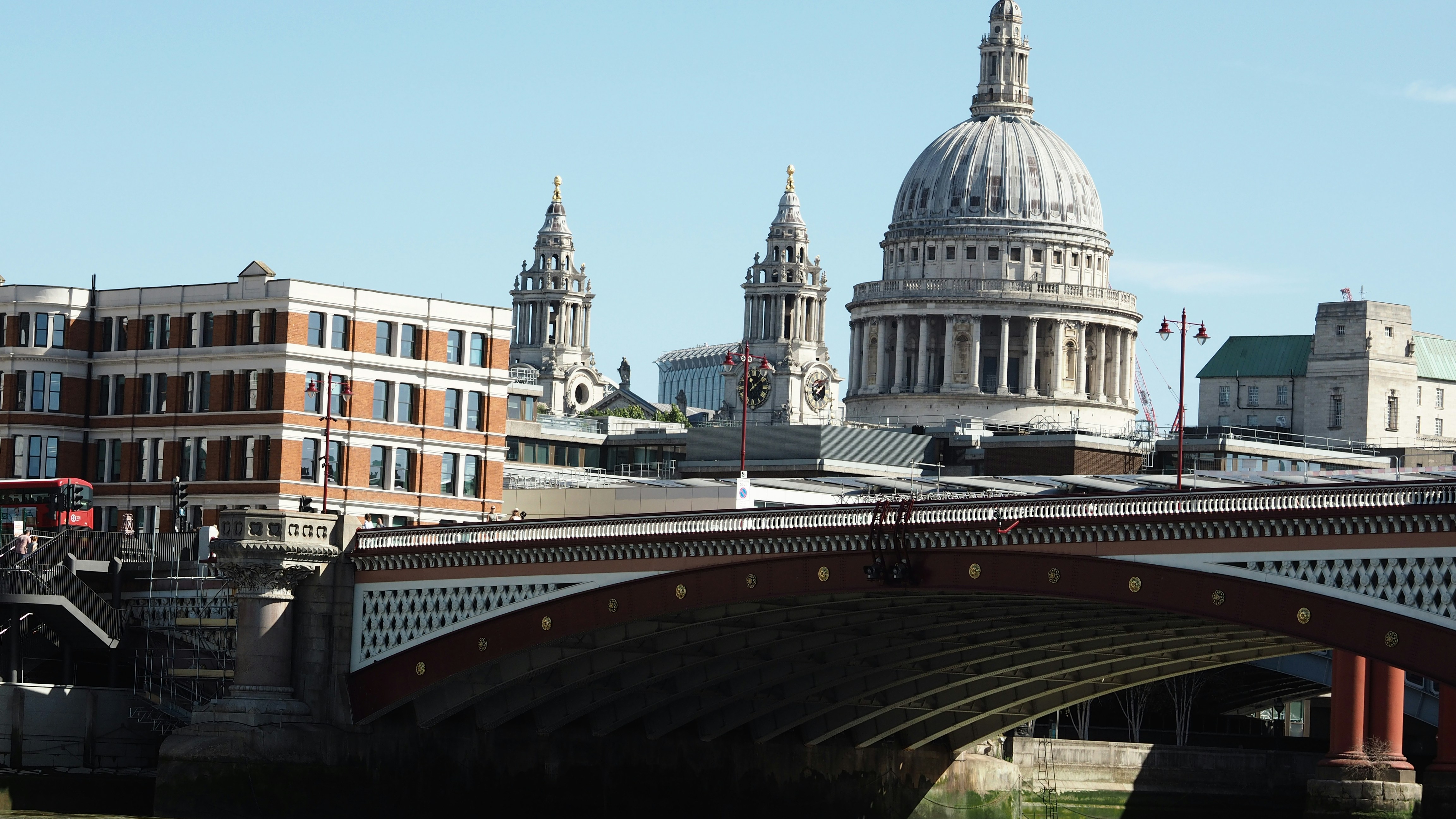 Stately Dome and Bridge: London's Cityscape from the Thames