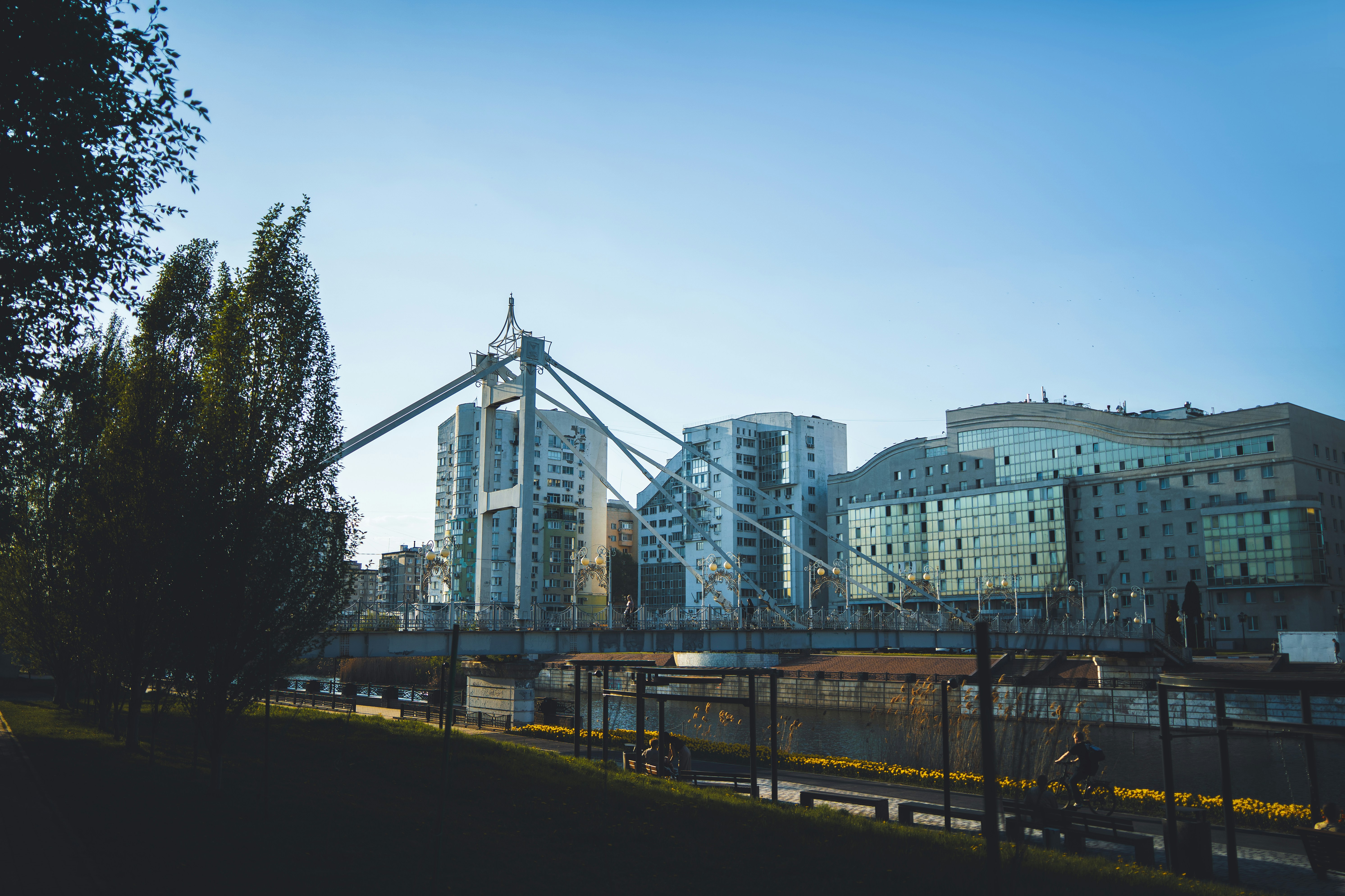 Urban Bridge in the Morning Light