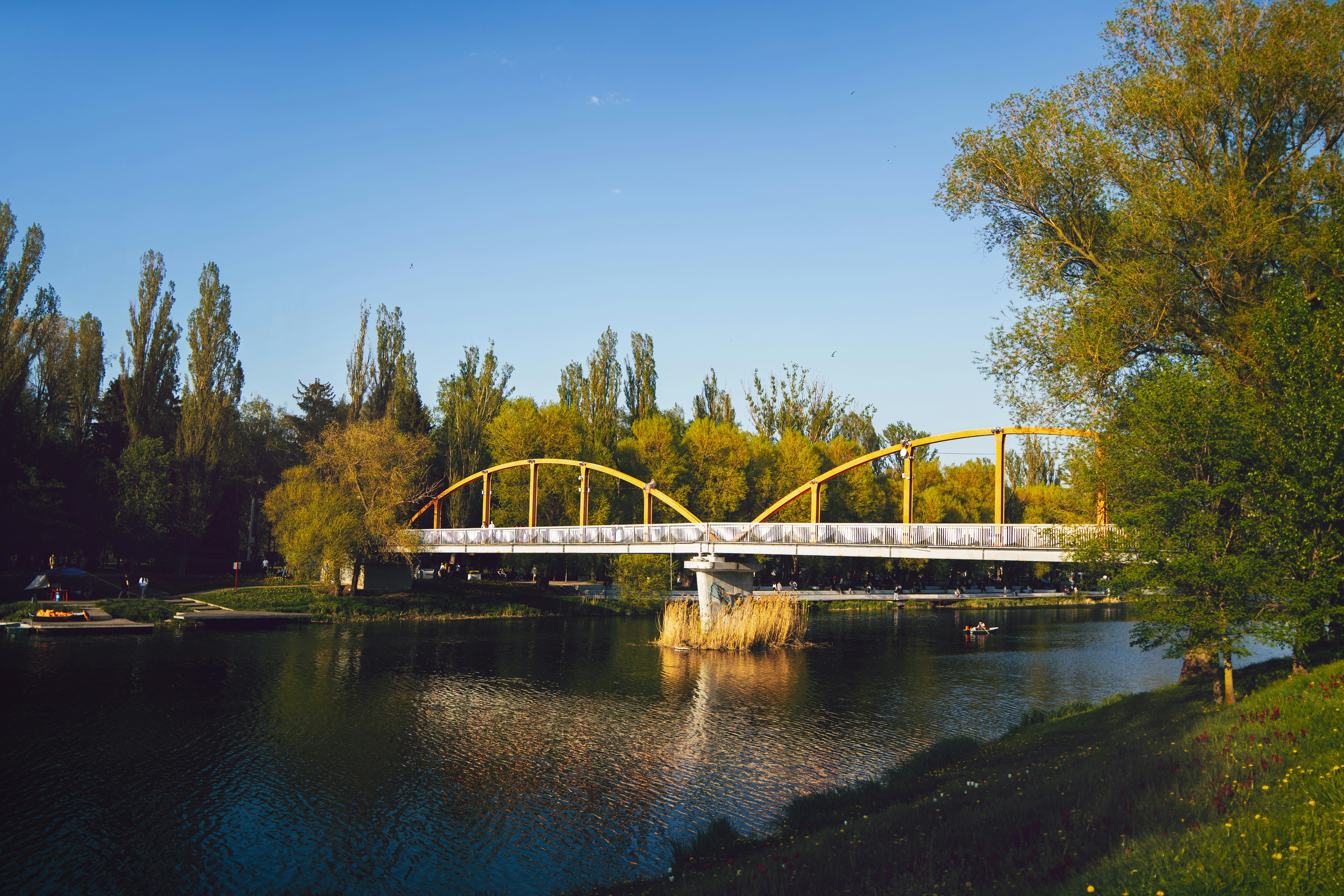 Golden Arch over a Quiet River