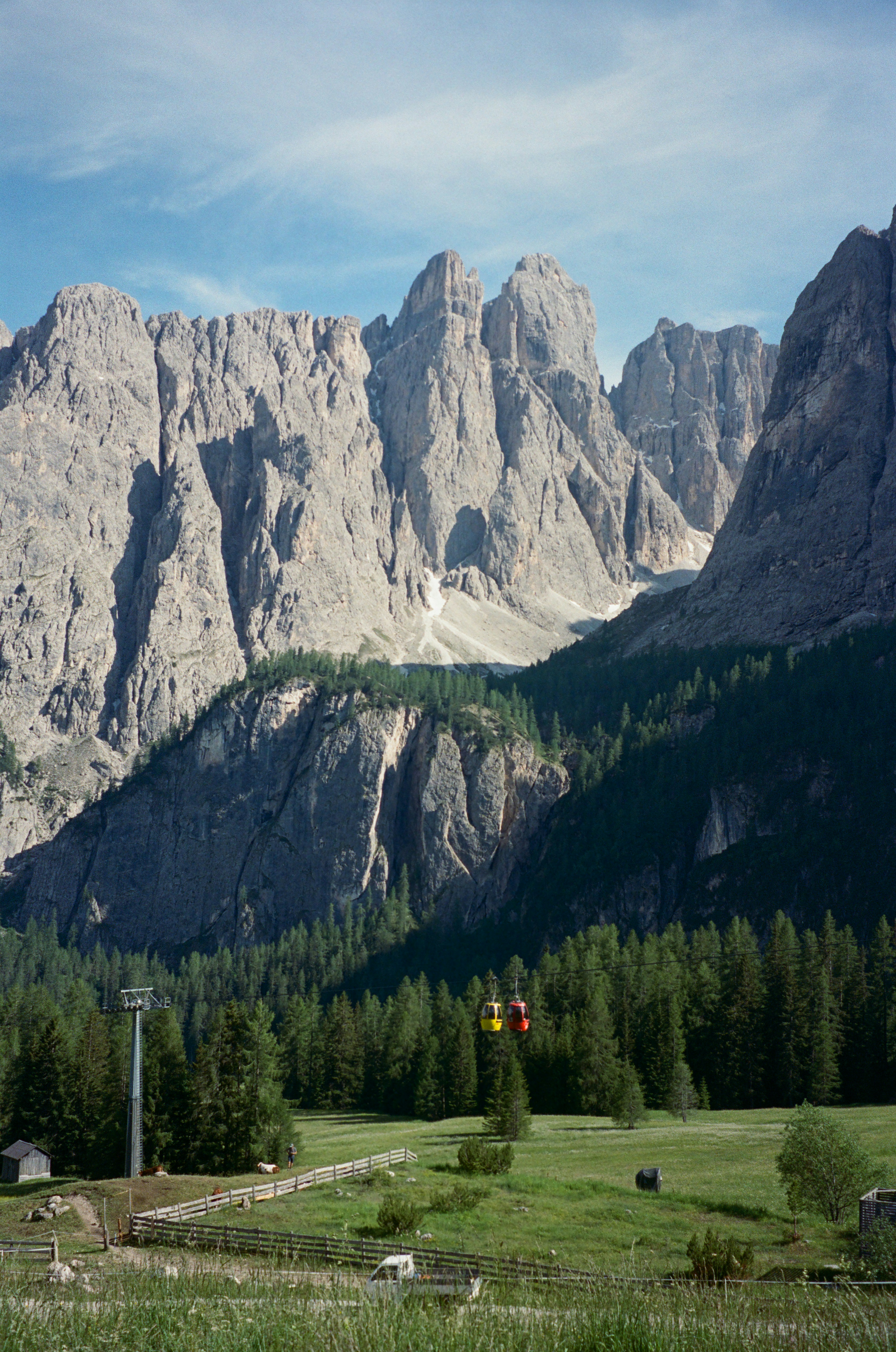 Cliff Giants Over a Alpine Meadow