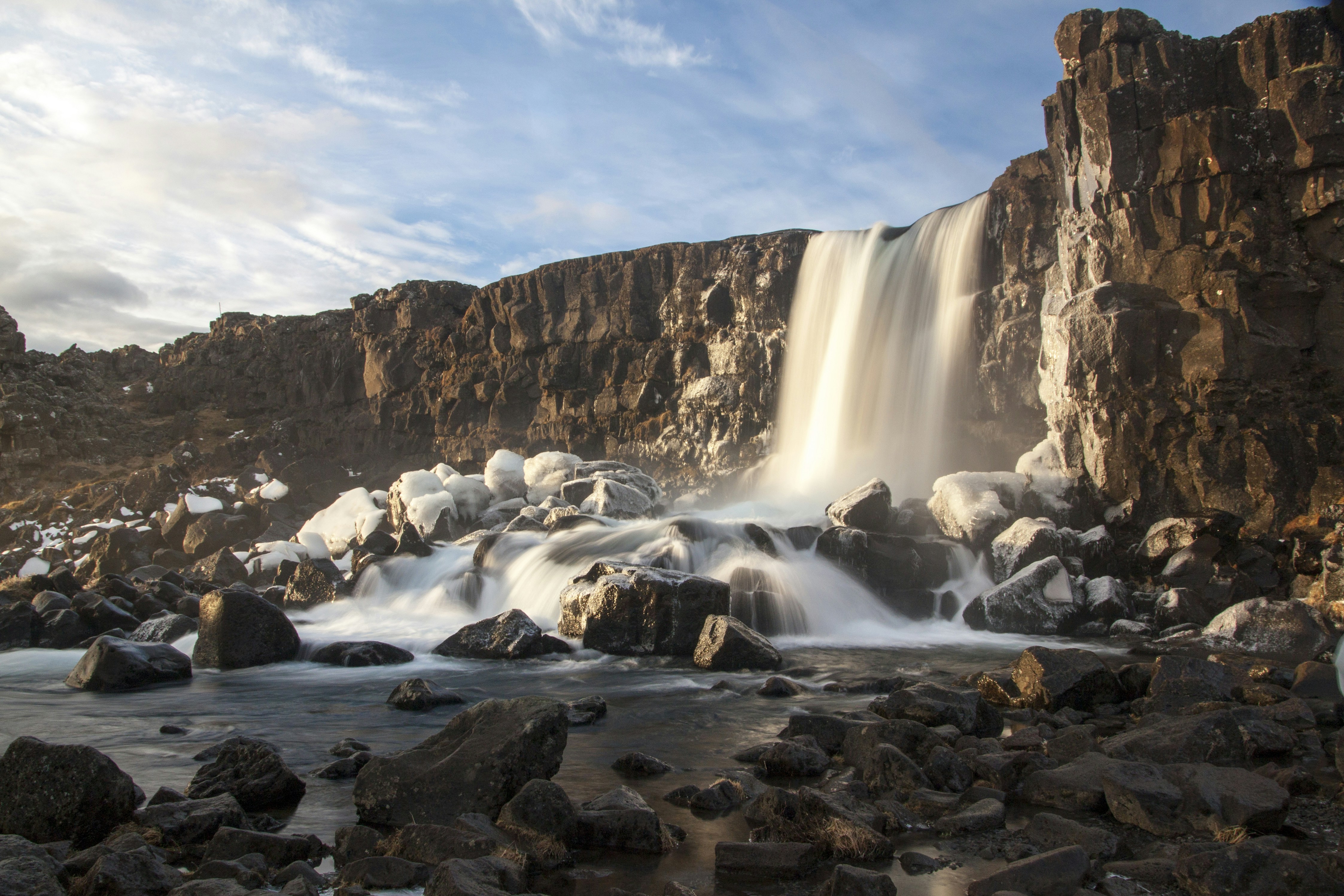 Rushing Verde: A Cascade Welling Through Basalt Ravine