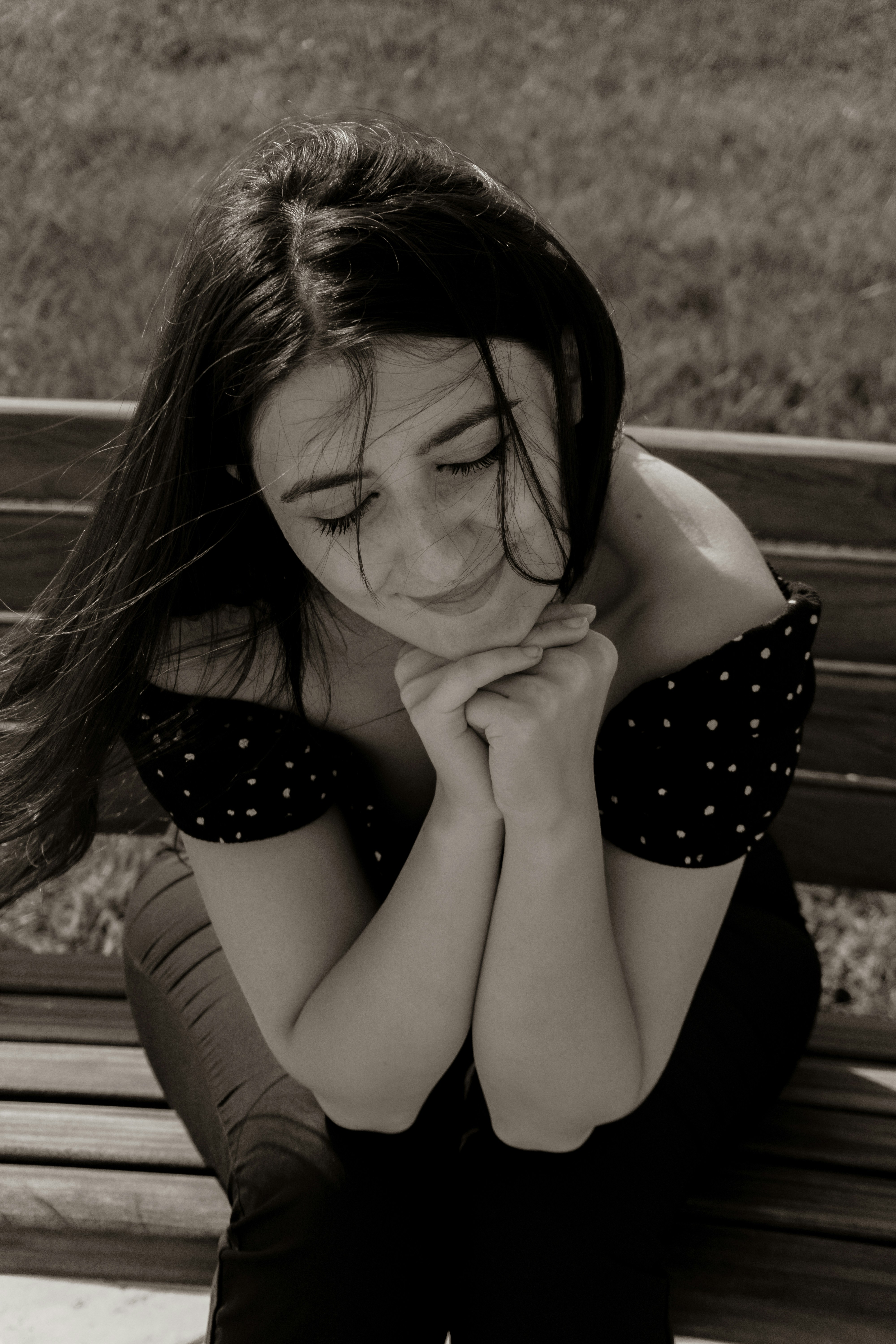 Quiet Contemplation on a Park Bench