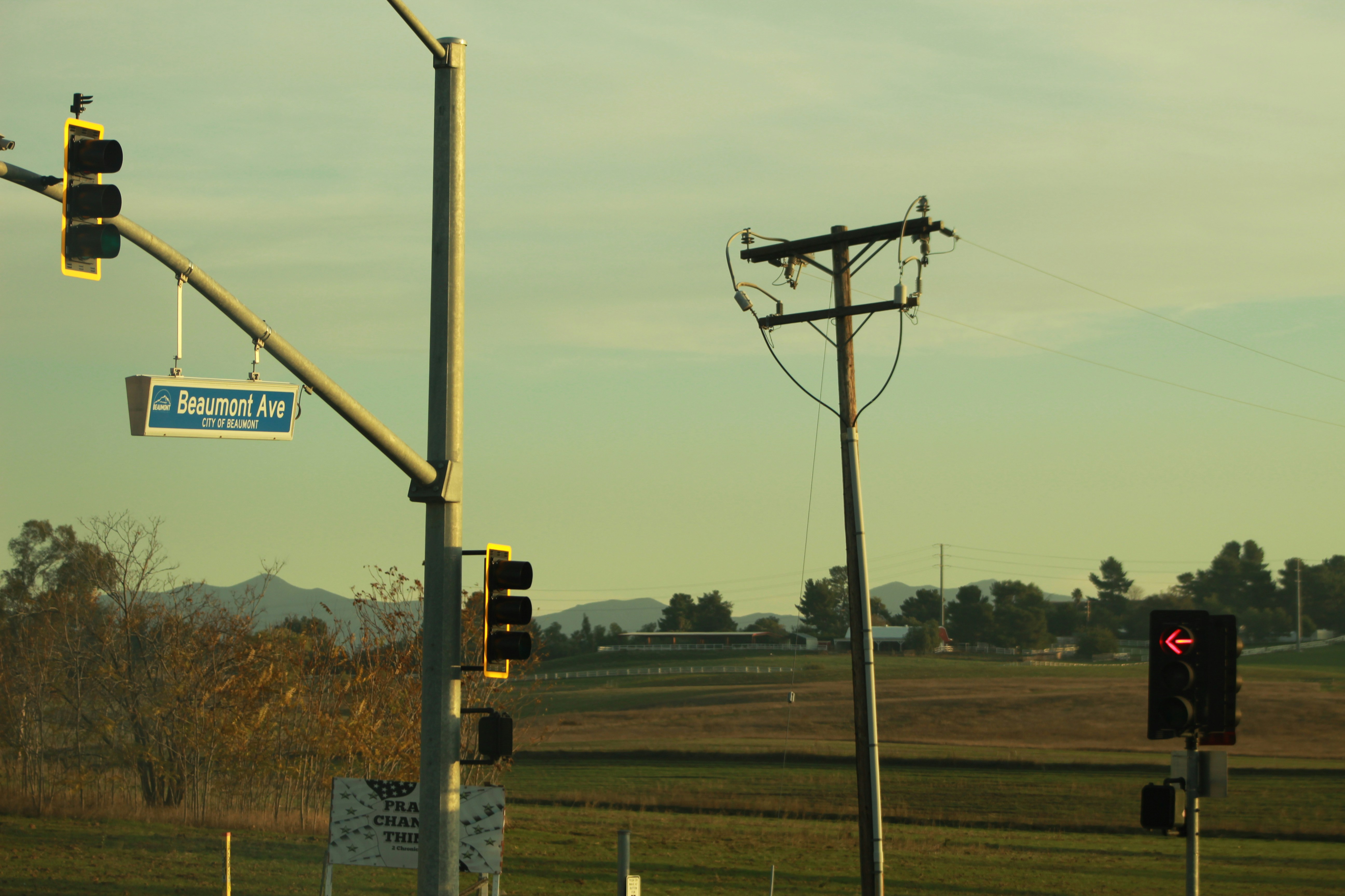 Crossroads of Quiet Light: A Prairie Intersection at Dusk