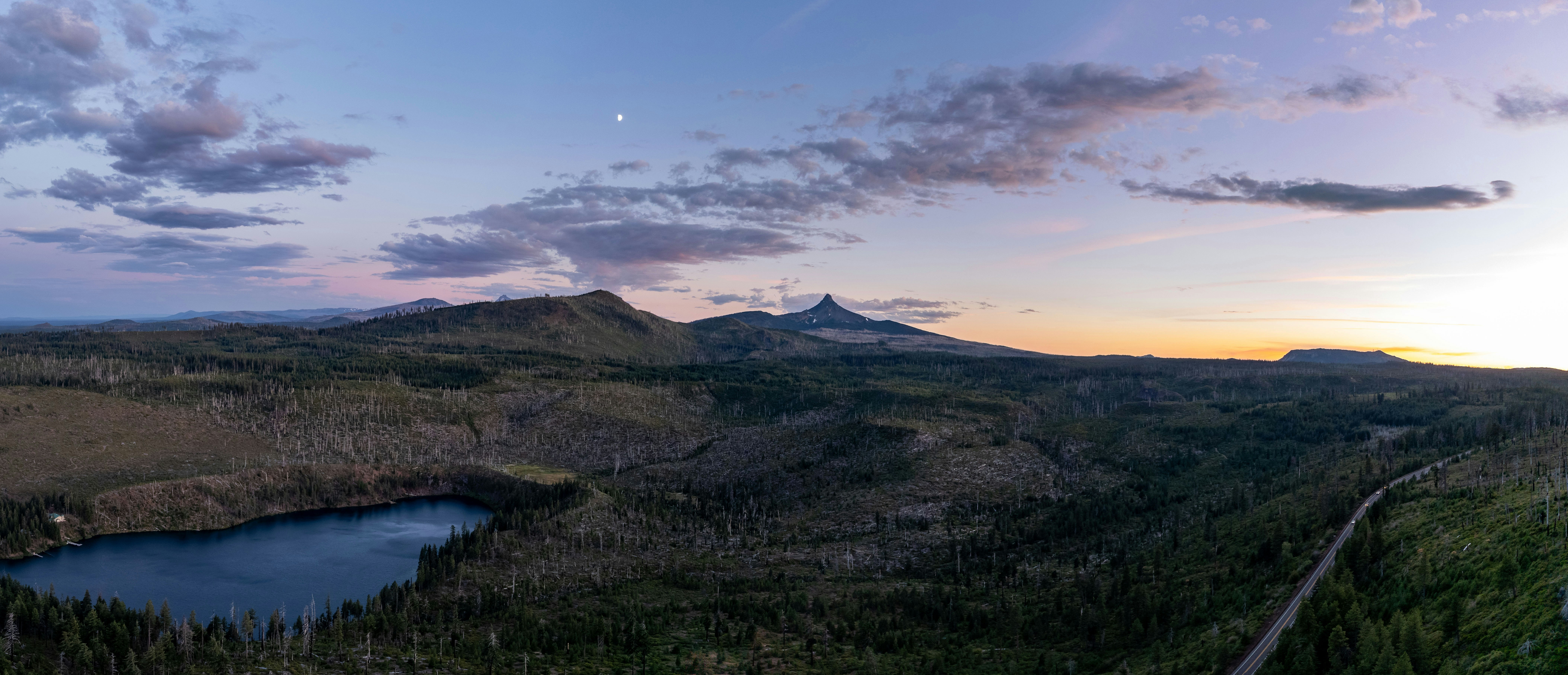 Dawn over the Pine Ridge: a panoramic alpine valley