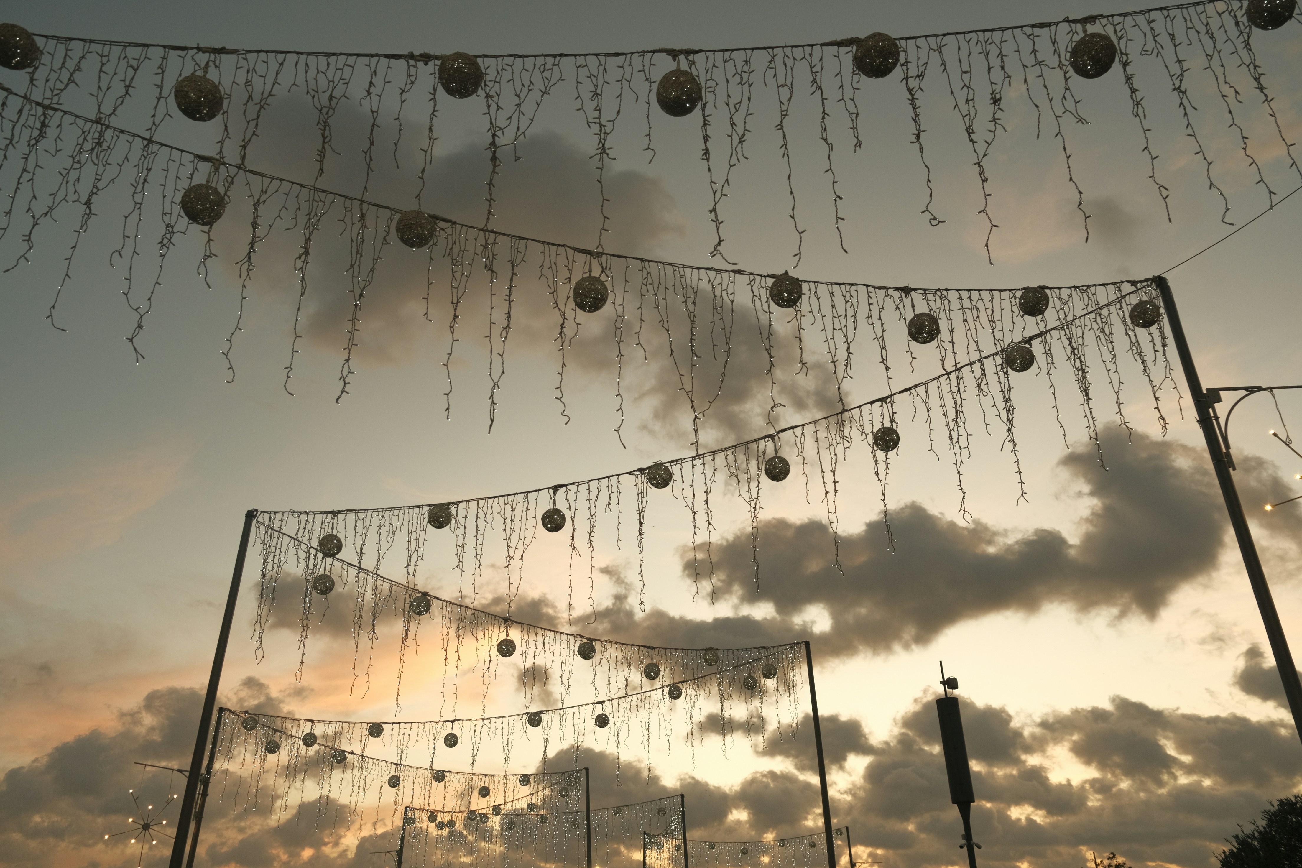 Dusk Lantern Parade Under Open Skies