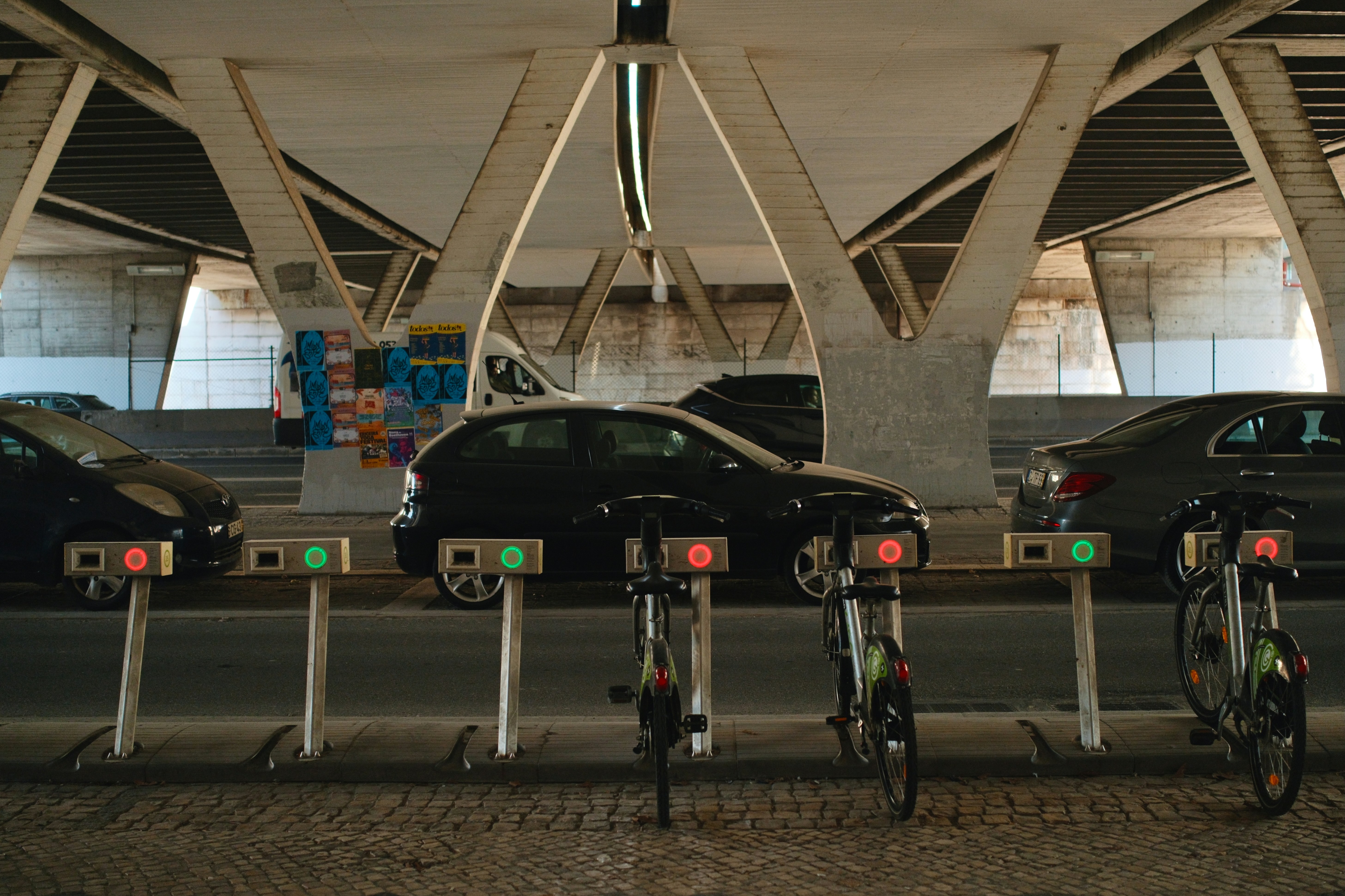 Midnight Parking: Bikes at the Quiet City Perimeter