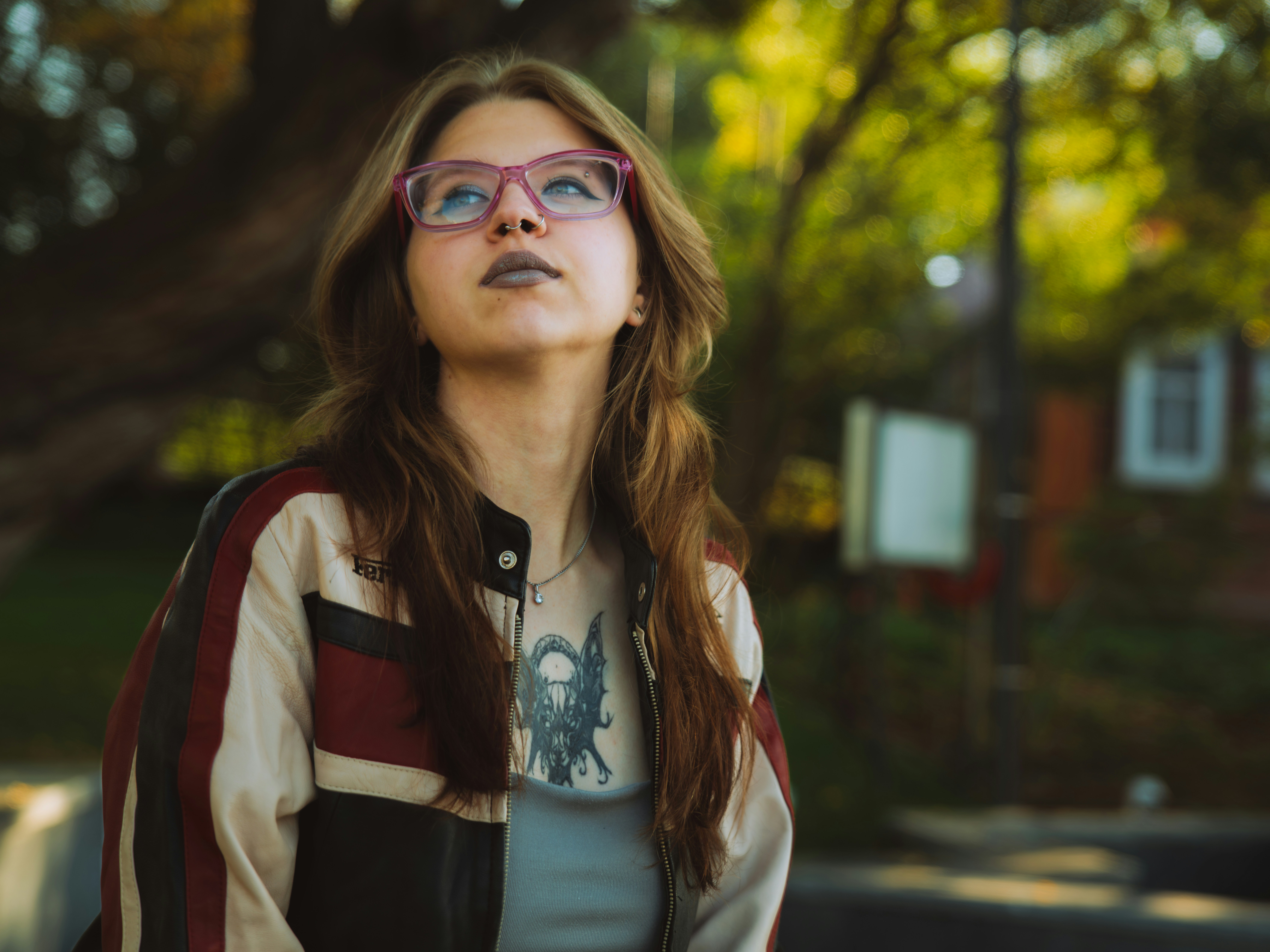 Glasses and Gaze: a Portrait in Quiet autumnal light