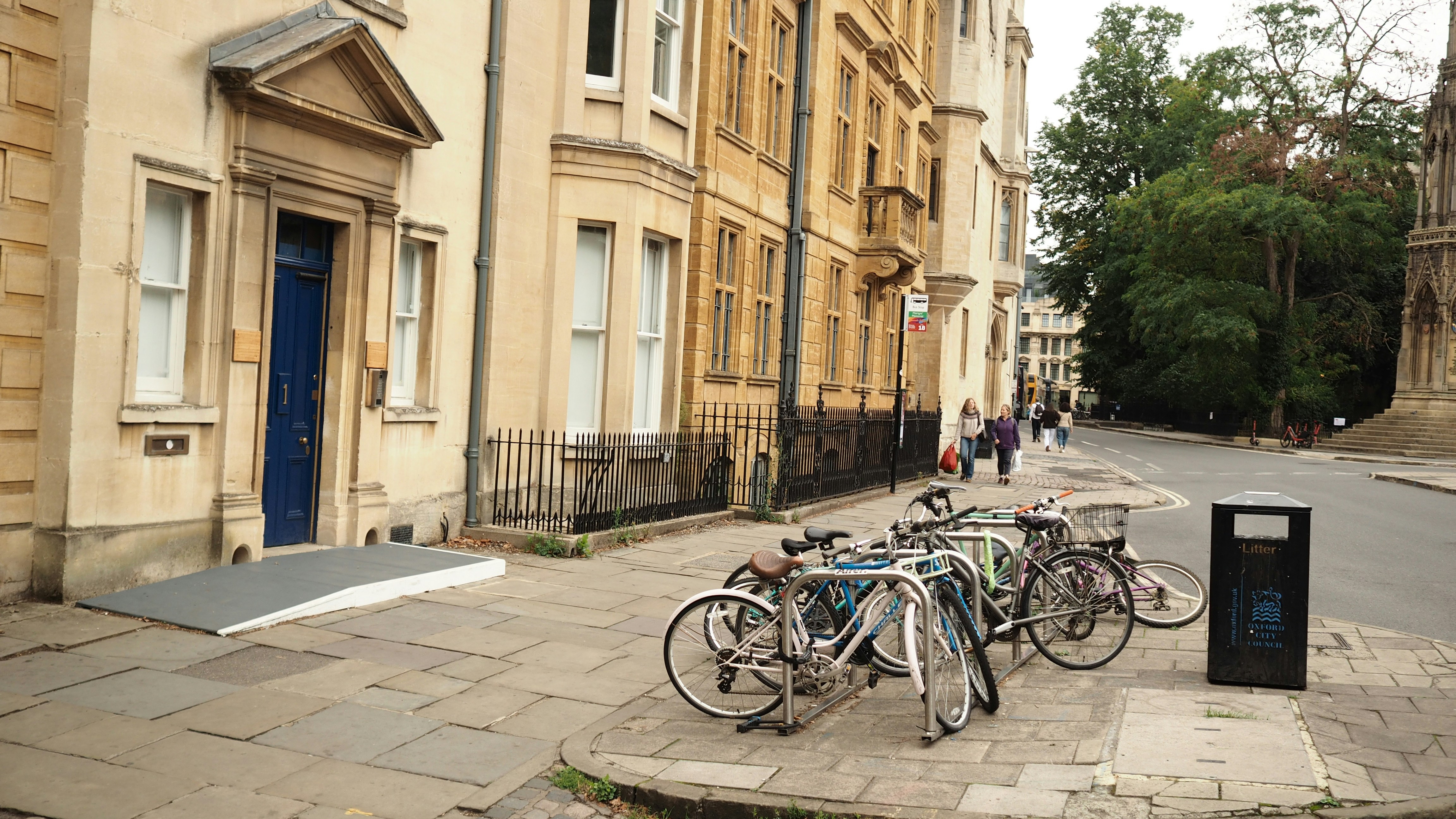Bicycle Row by Historic Row Houses