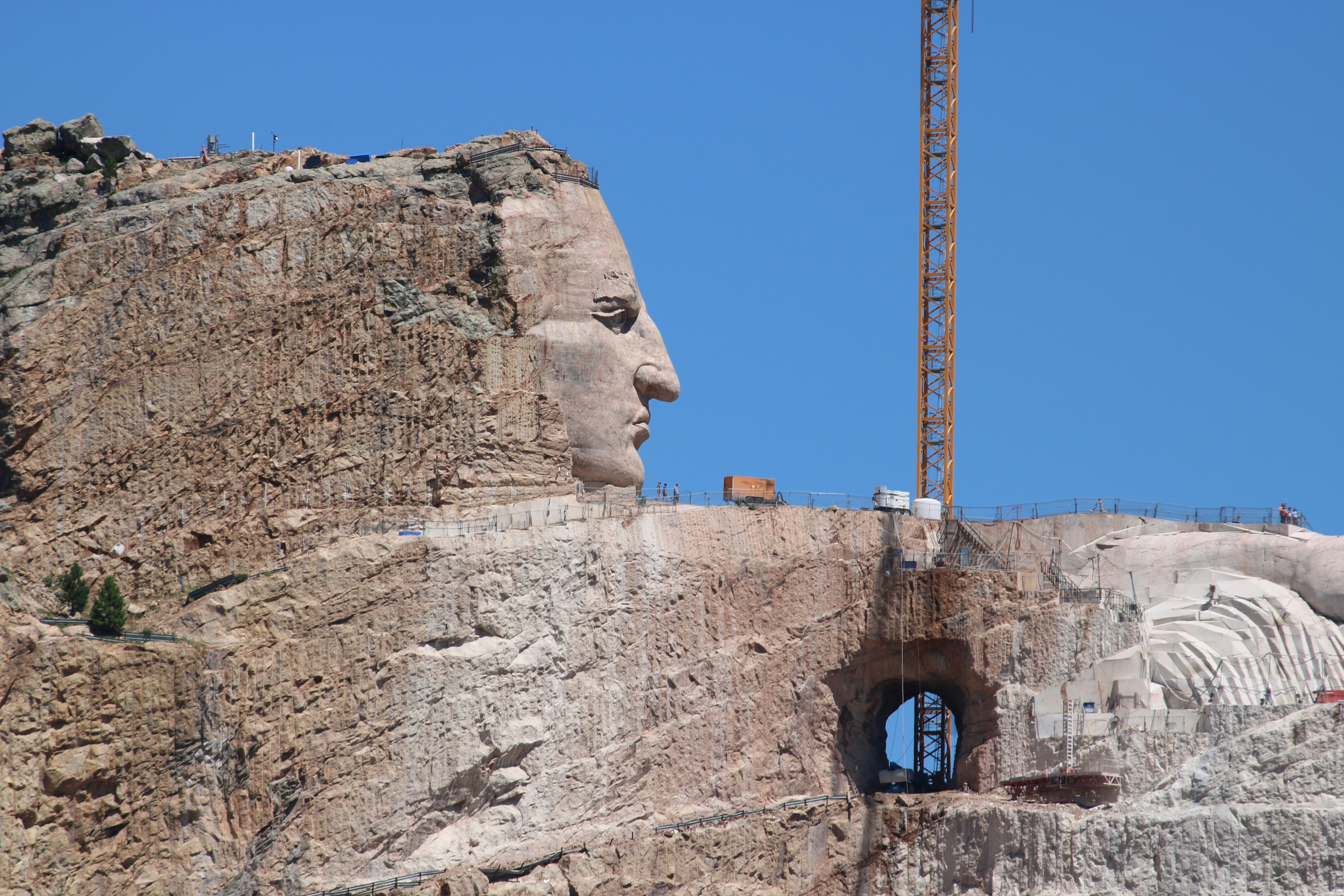 The Silent Head Watches Over the Stone Valley