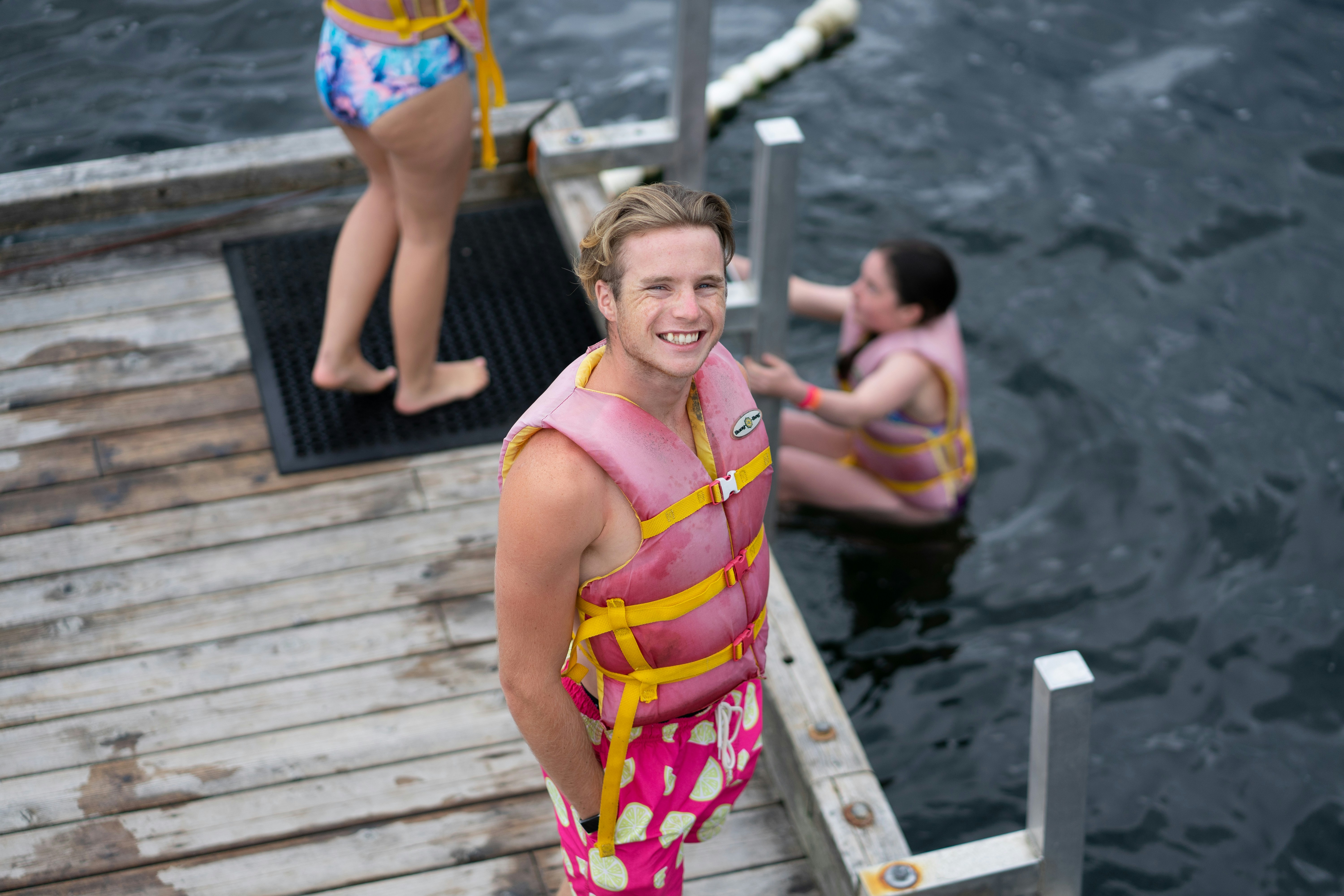 Portrait on the Dock: A Lifeguard’s Bright Day