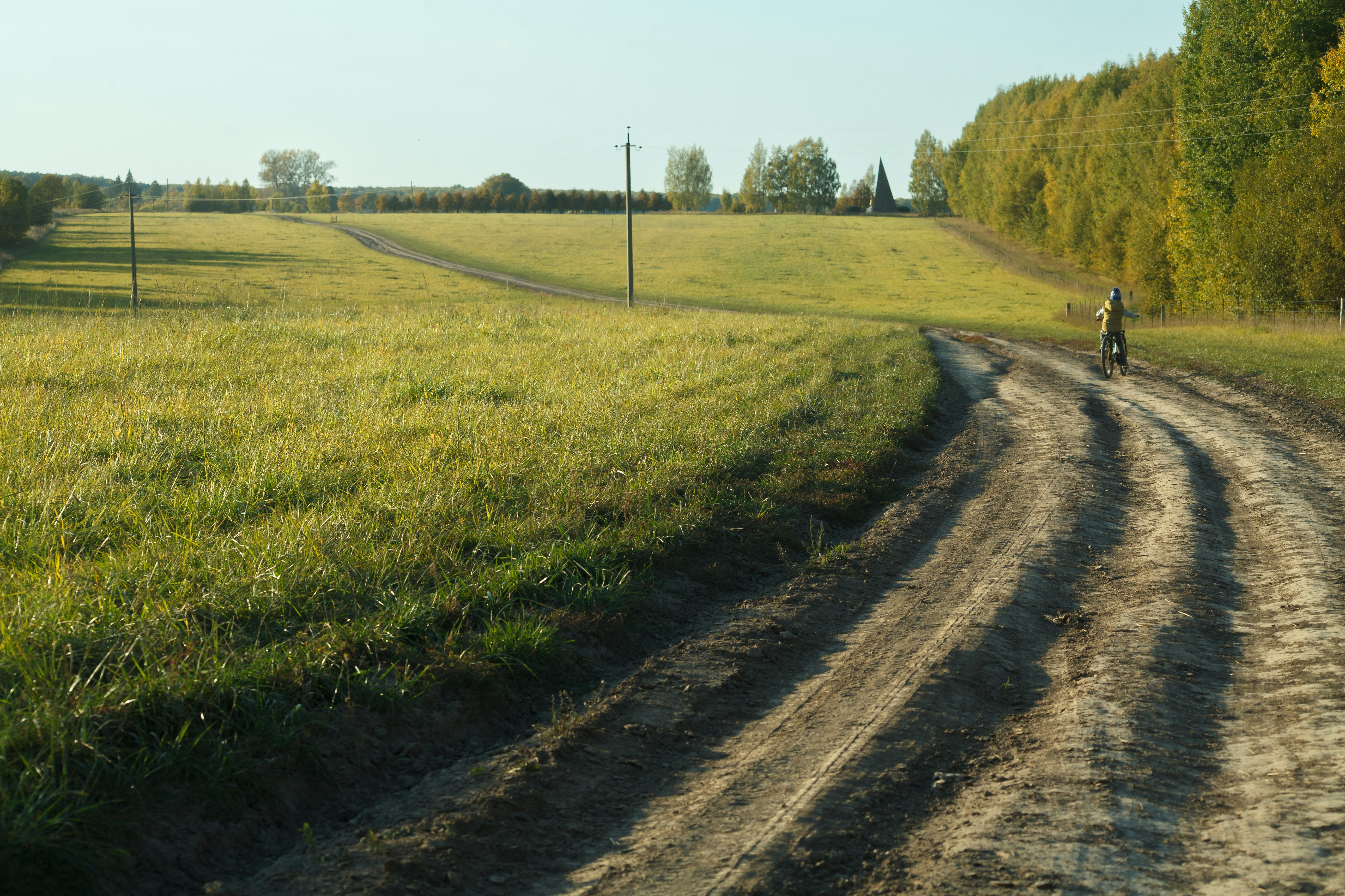 Ridge Road to the Rider in Golden Hour