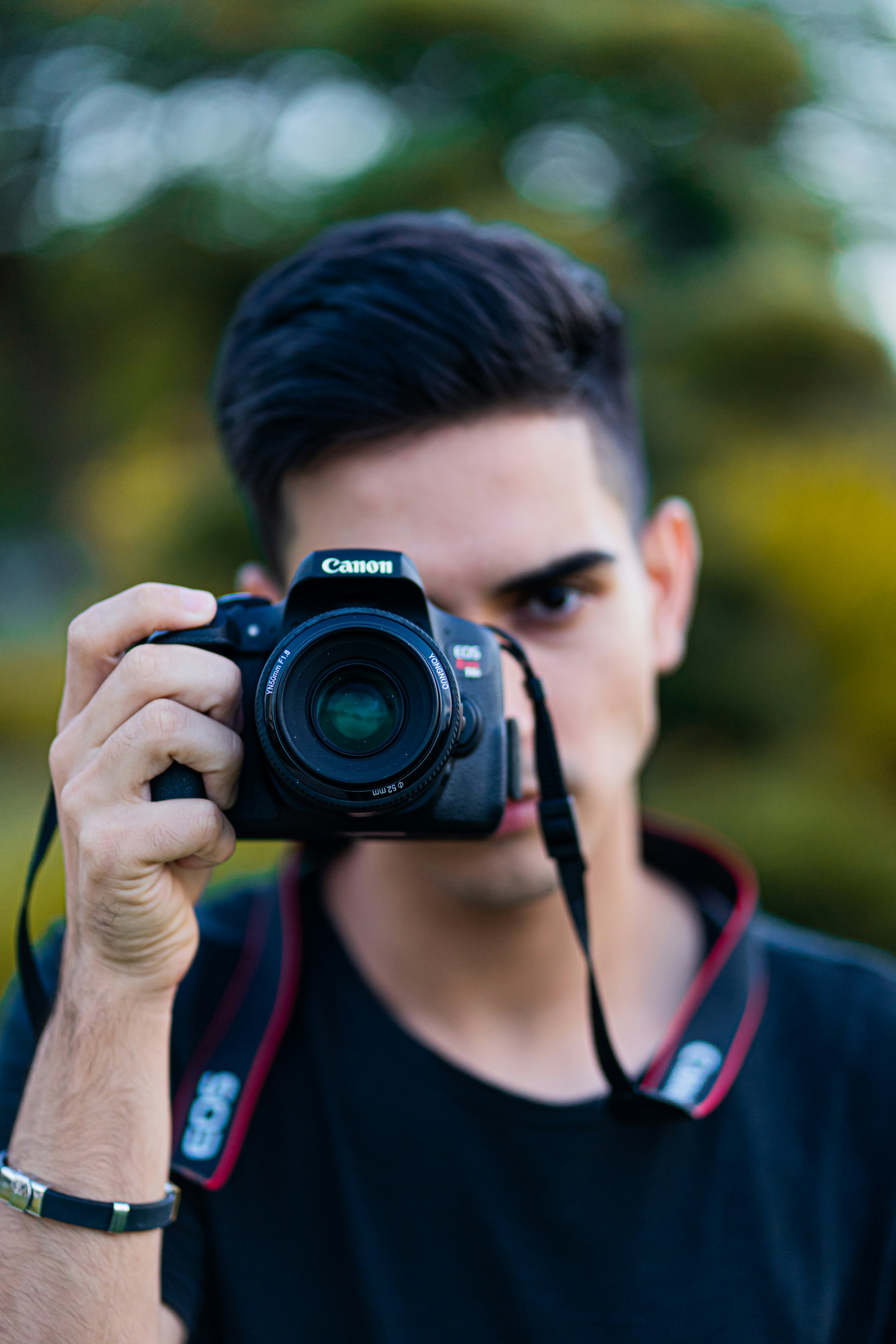 Focused Gaze: A Portrait Behind the Lens