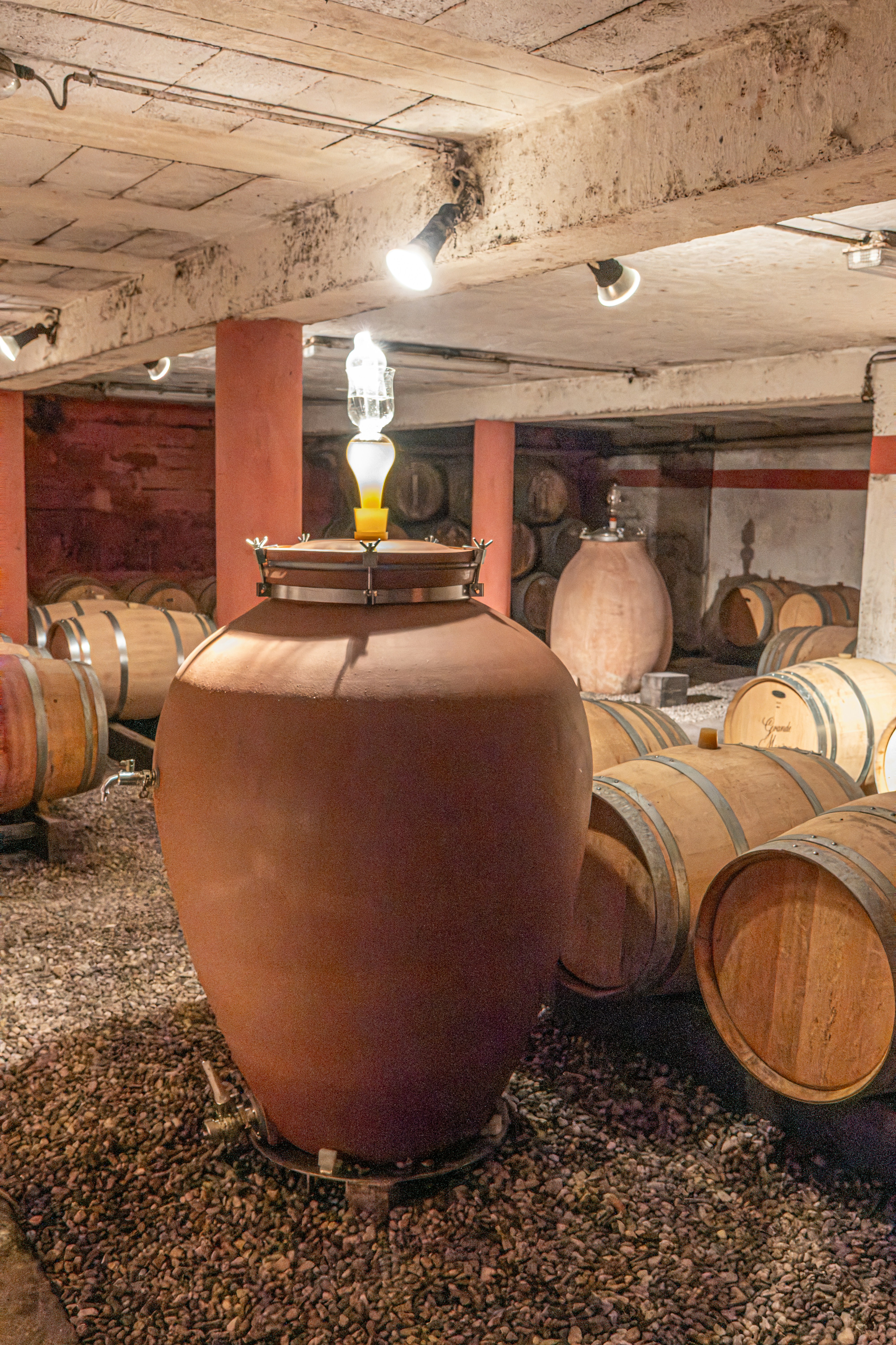 Ancient Amphorae Beneath Era-Lit Vaults