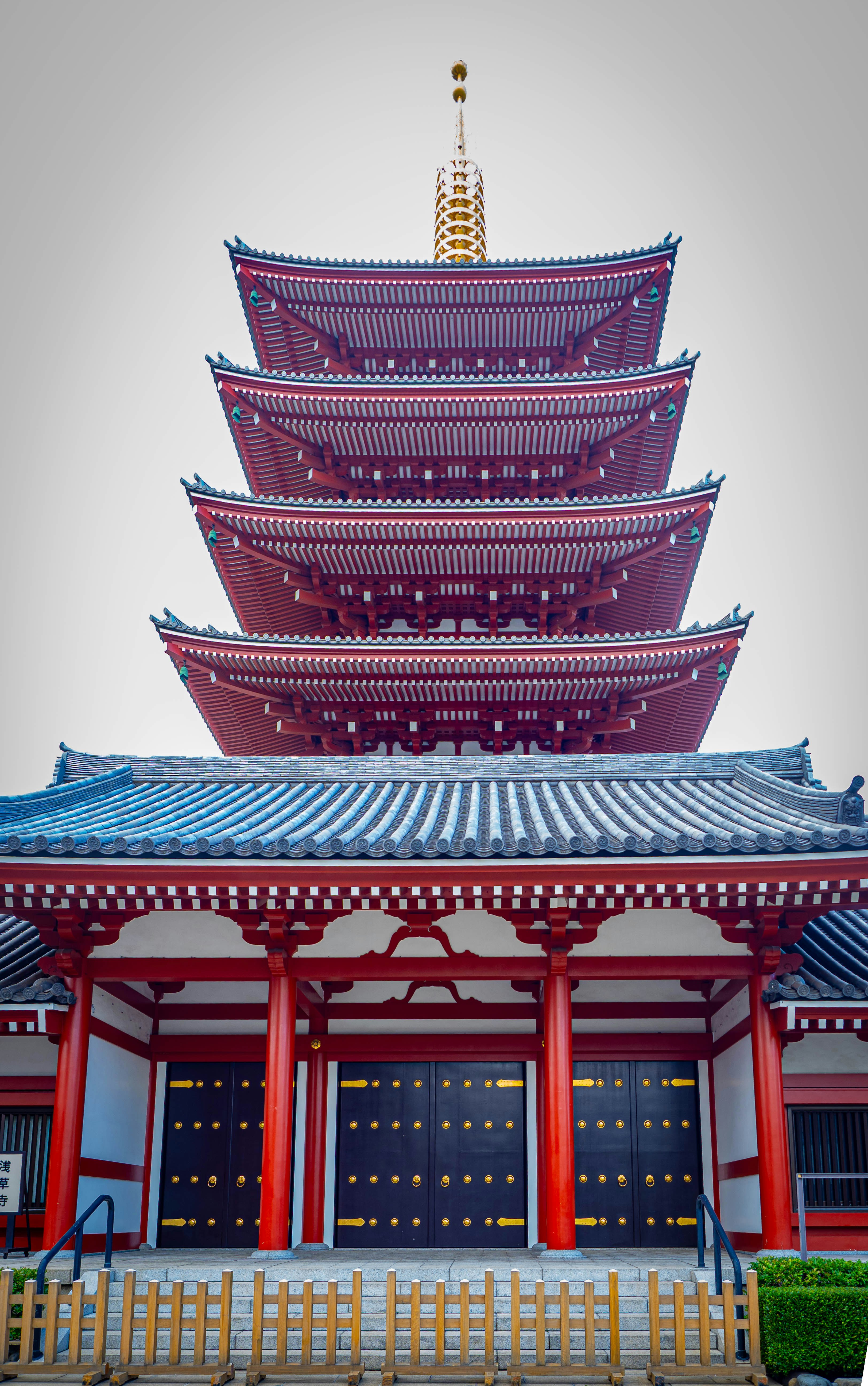 Five-Tiered Glory: A Pagoda Reaches Skyward