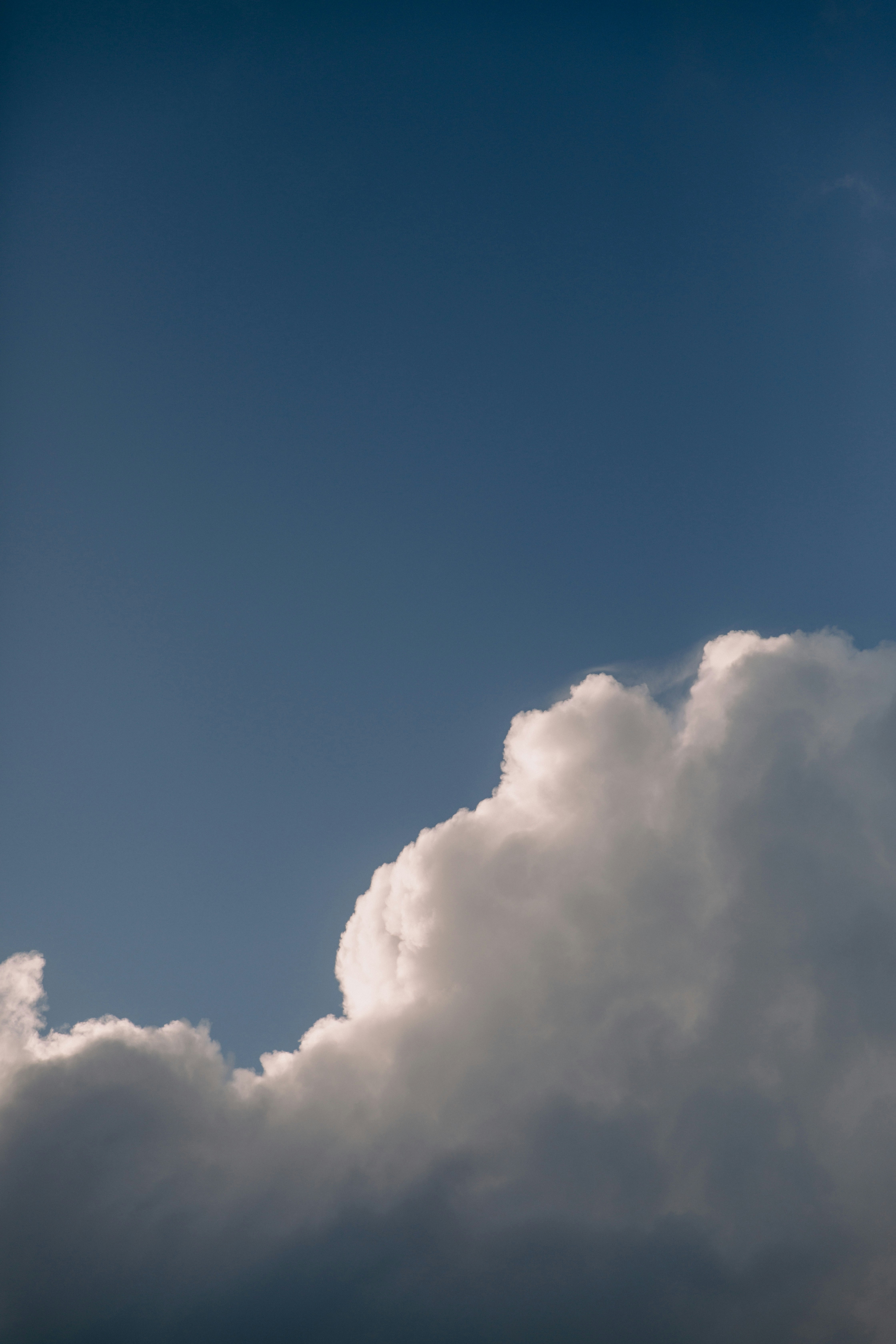 Cloud Summit Over a Clear Blue Sky