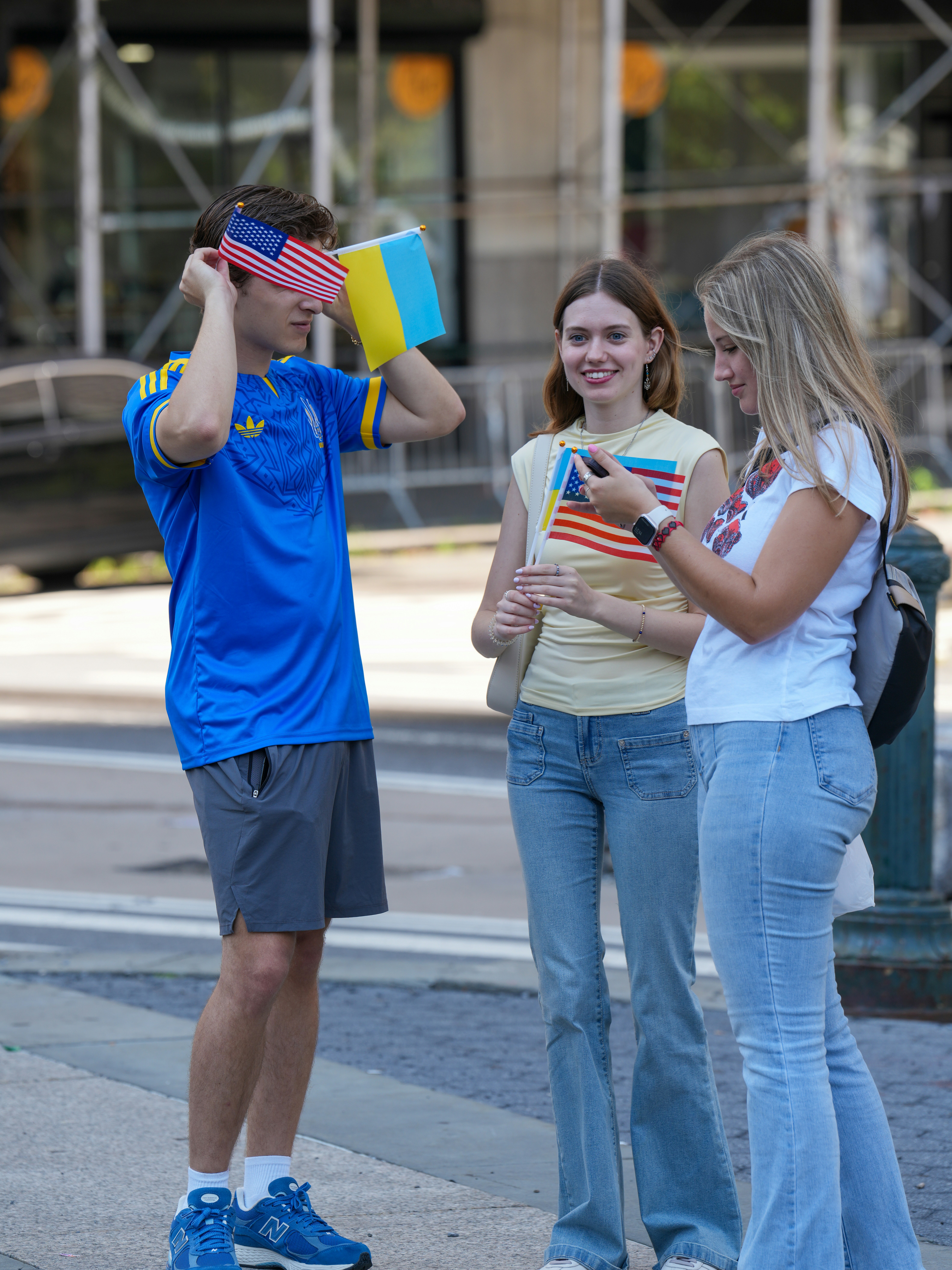 Flag Buffers and Friends: A City Block Greeting