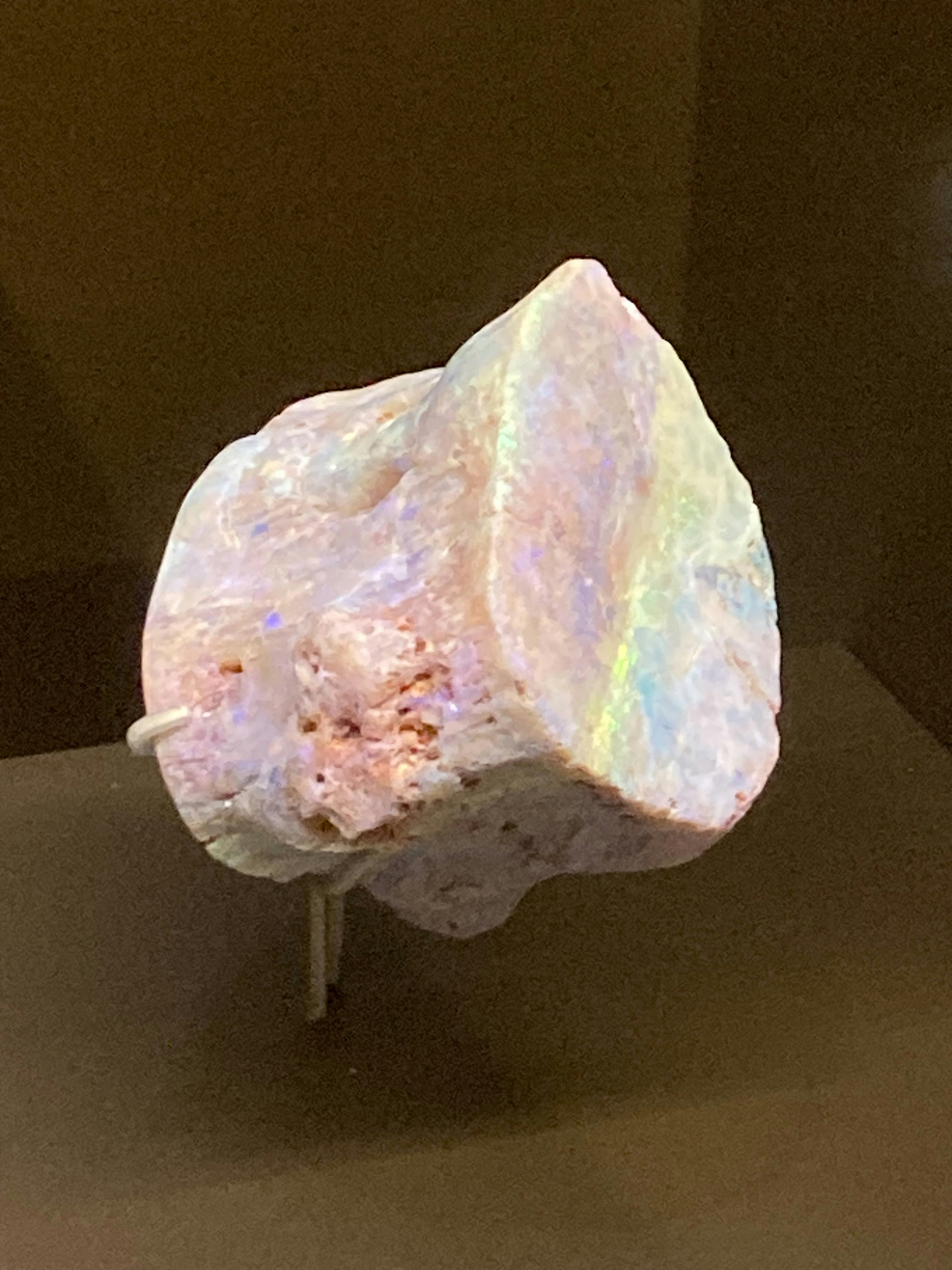 Iridescent Mineral in Soft Spotlight