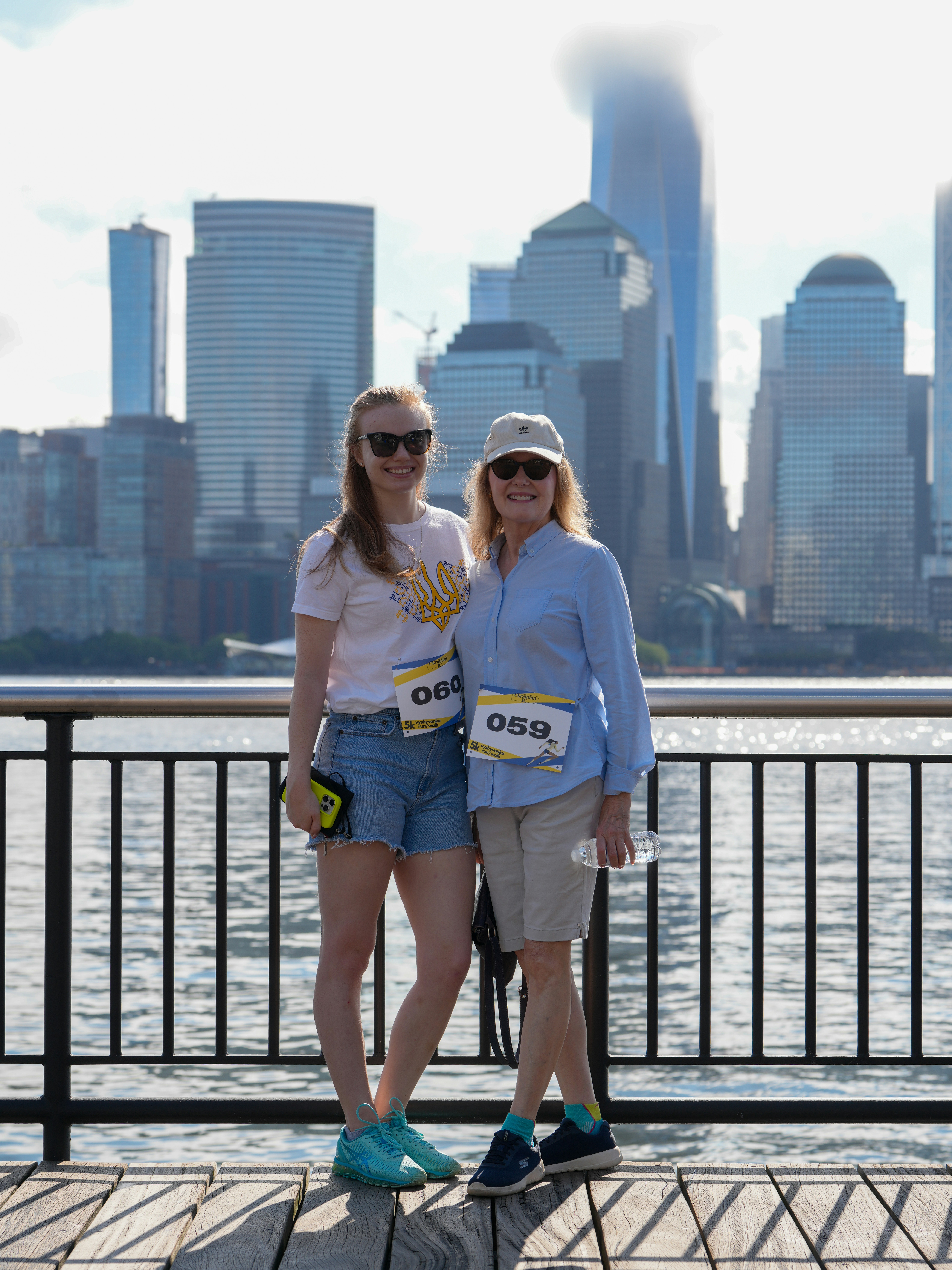 Twin on the Waterfront: City Skyline Portrait