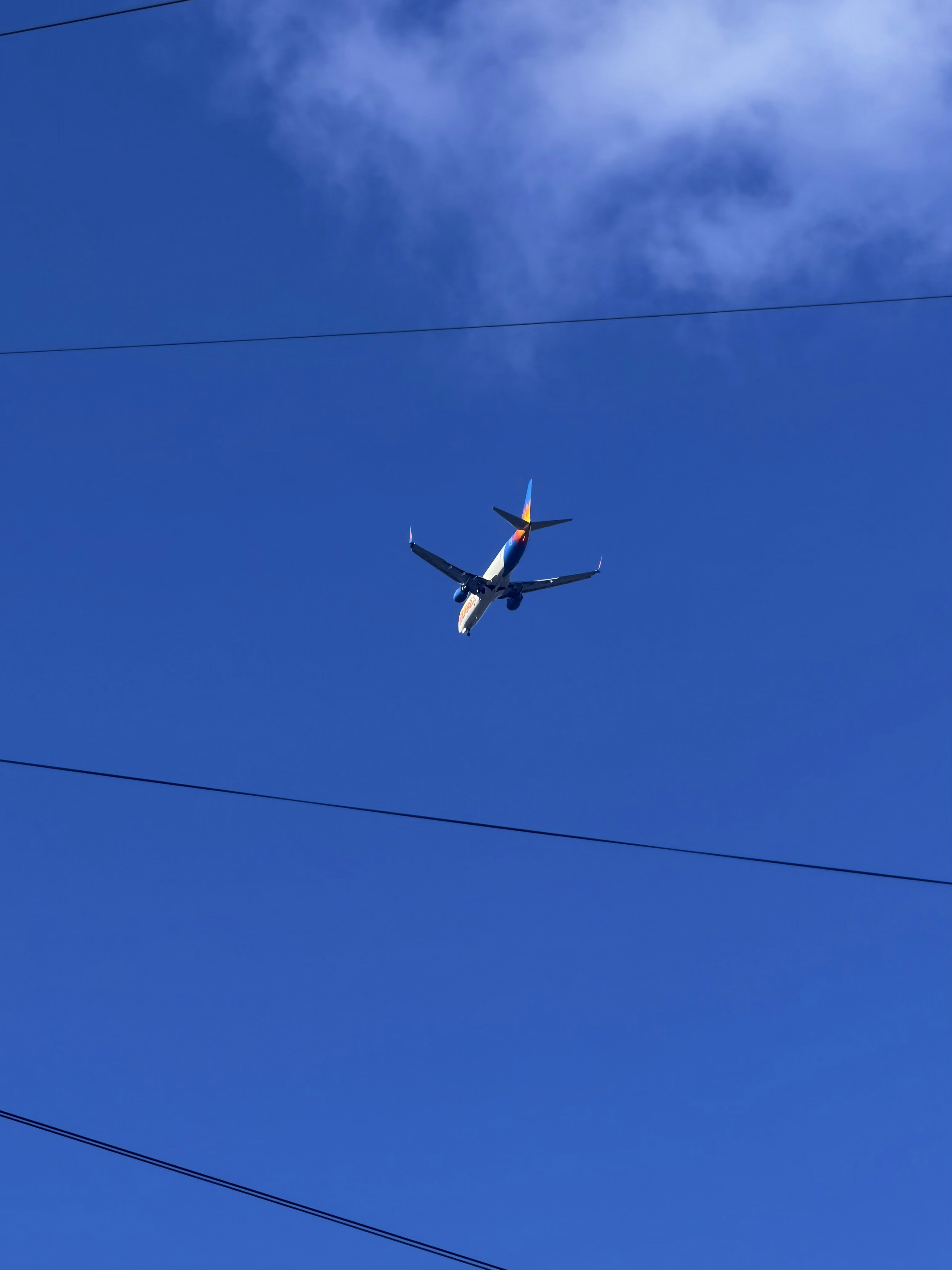 Mid‑air Crossroads: A Jet Traces the Blue