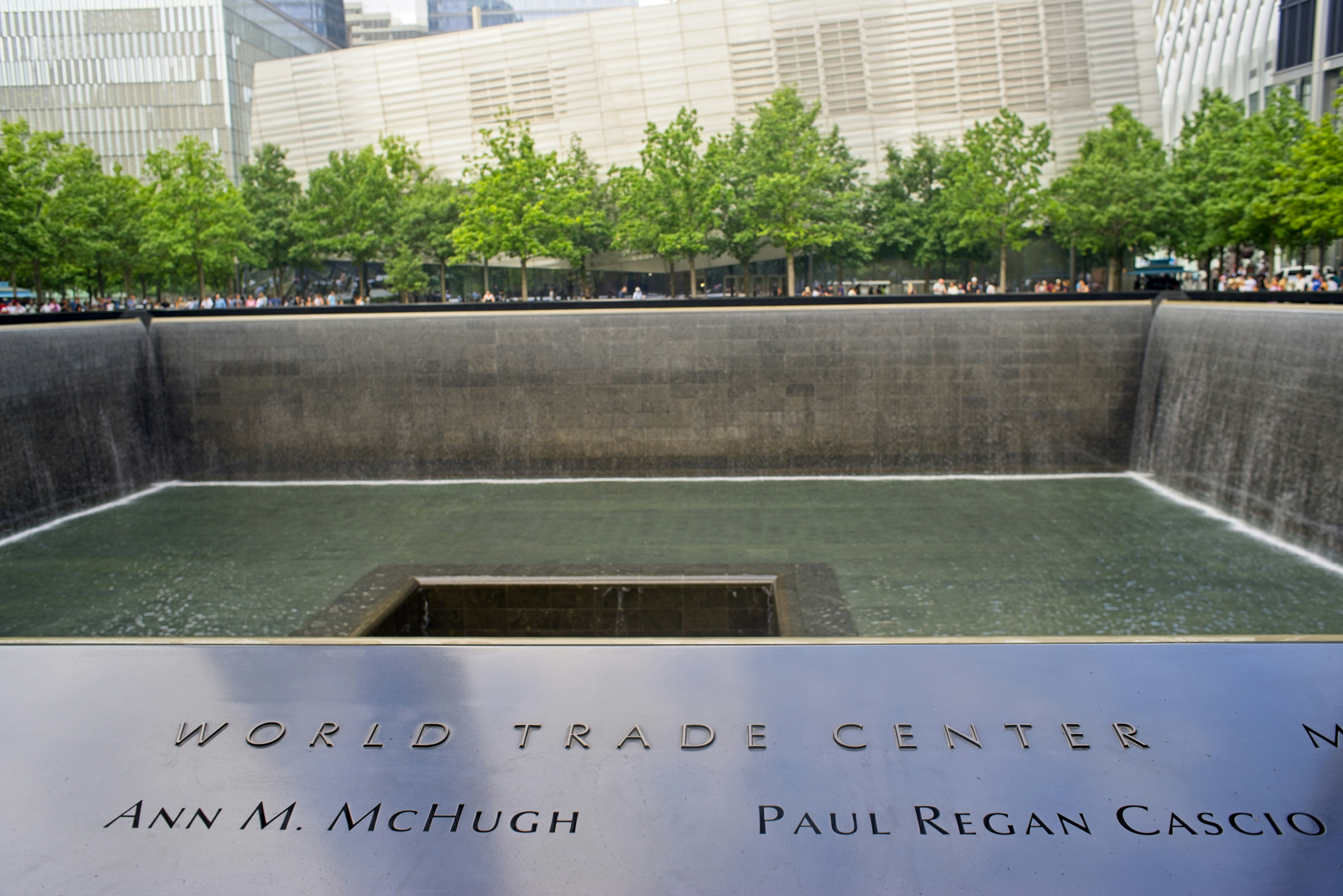 Reflective Memorial Basin at World Trade Center Plaza