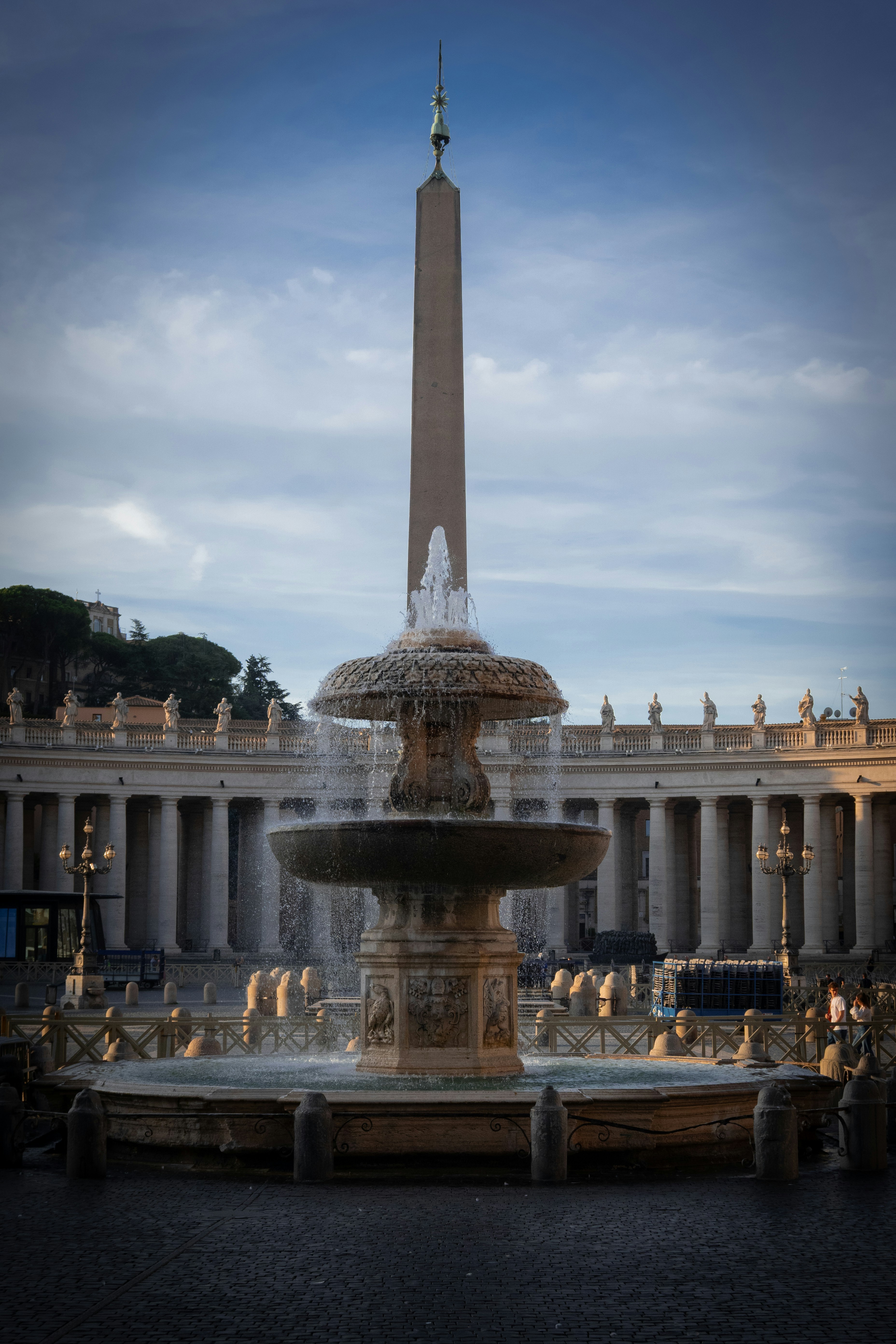 Obelisk and Fountain at St. Peter's Square