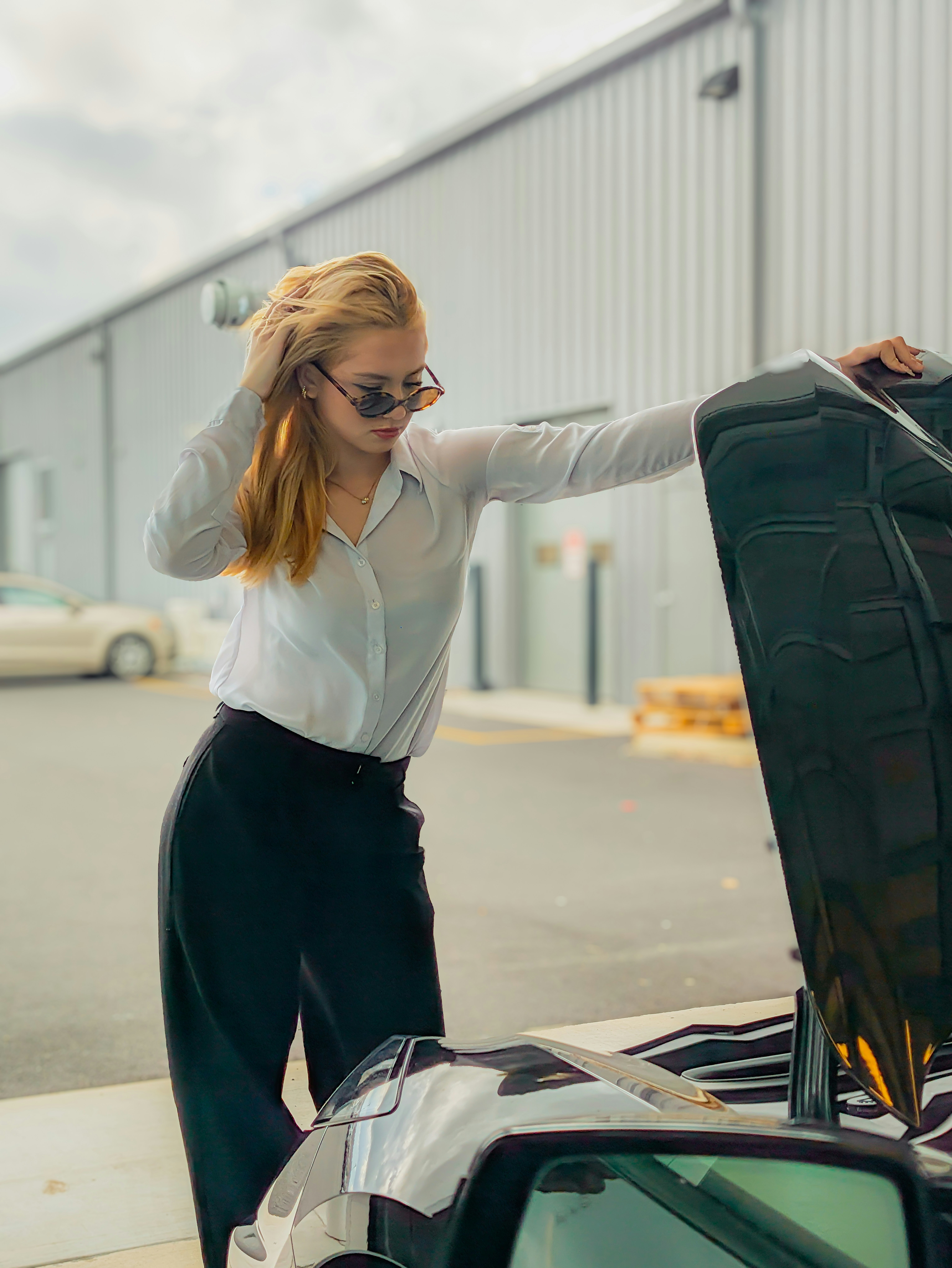Driven in the Spotlight: A Technician at the Car Hood