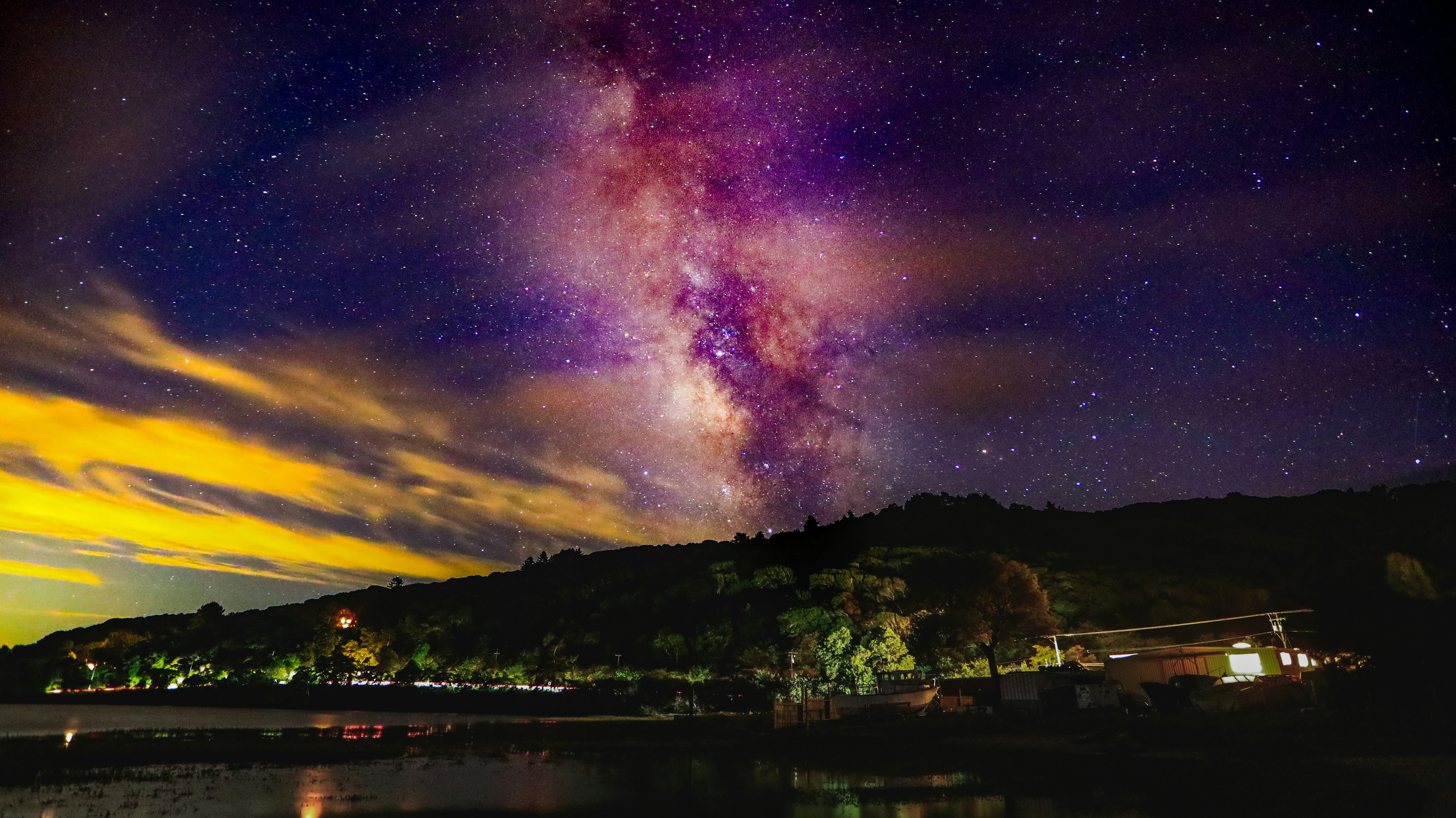 Milky Way Above the Quiet Hills