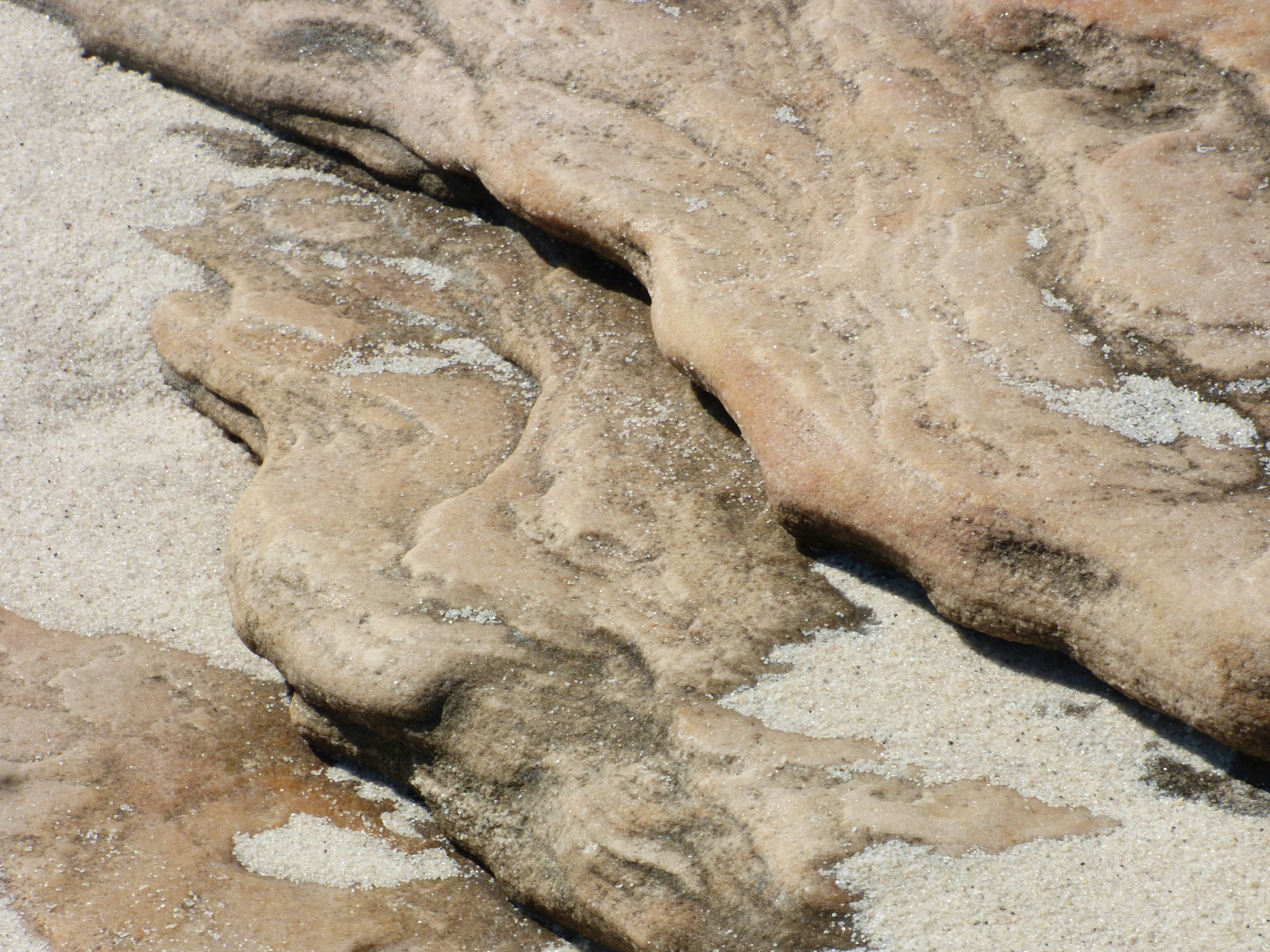 Weathered Sandstone Ridges: Rippled Texture and Subtle Shadow Play