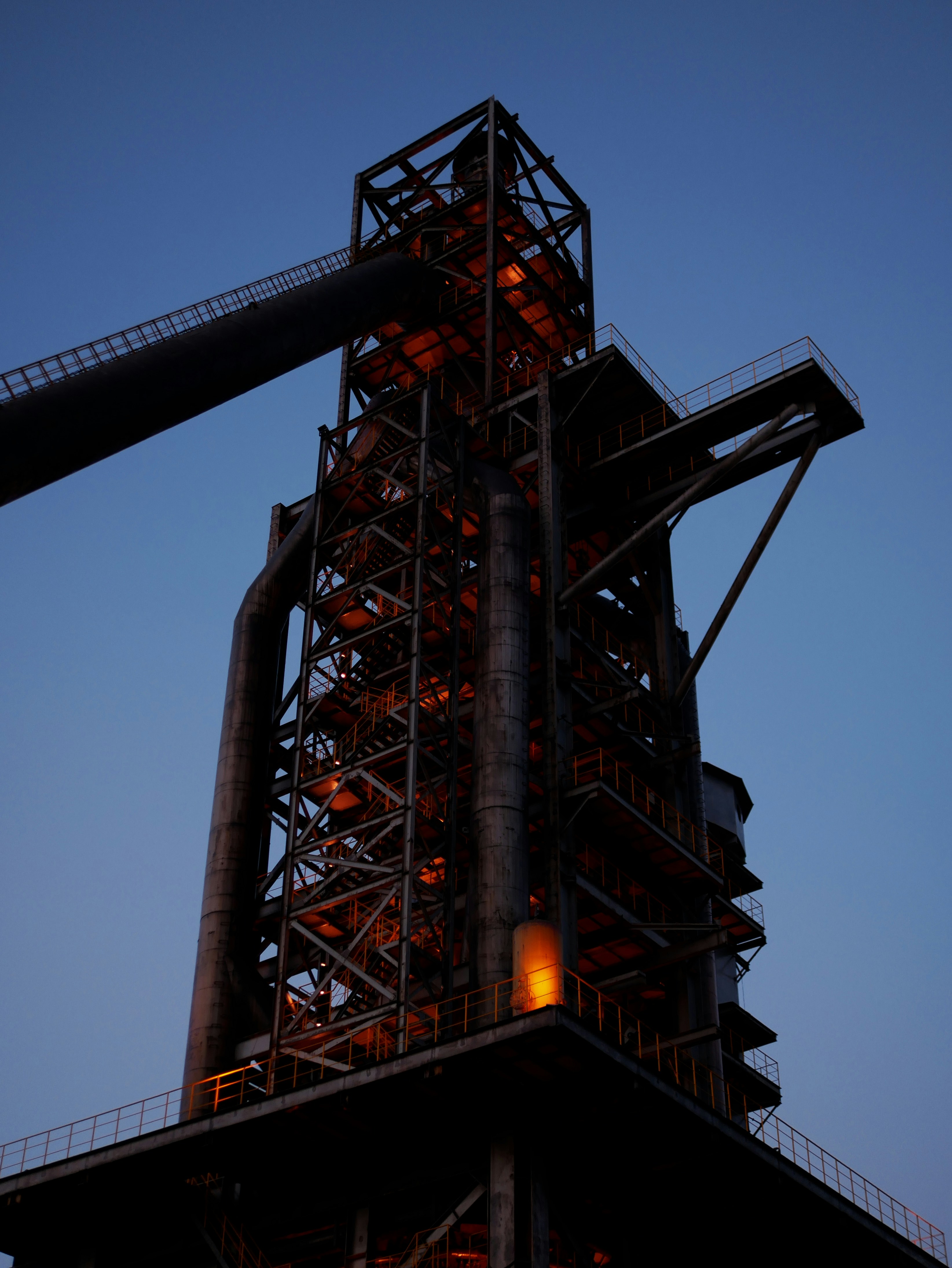 Industrial Colossus under Evening Sky