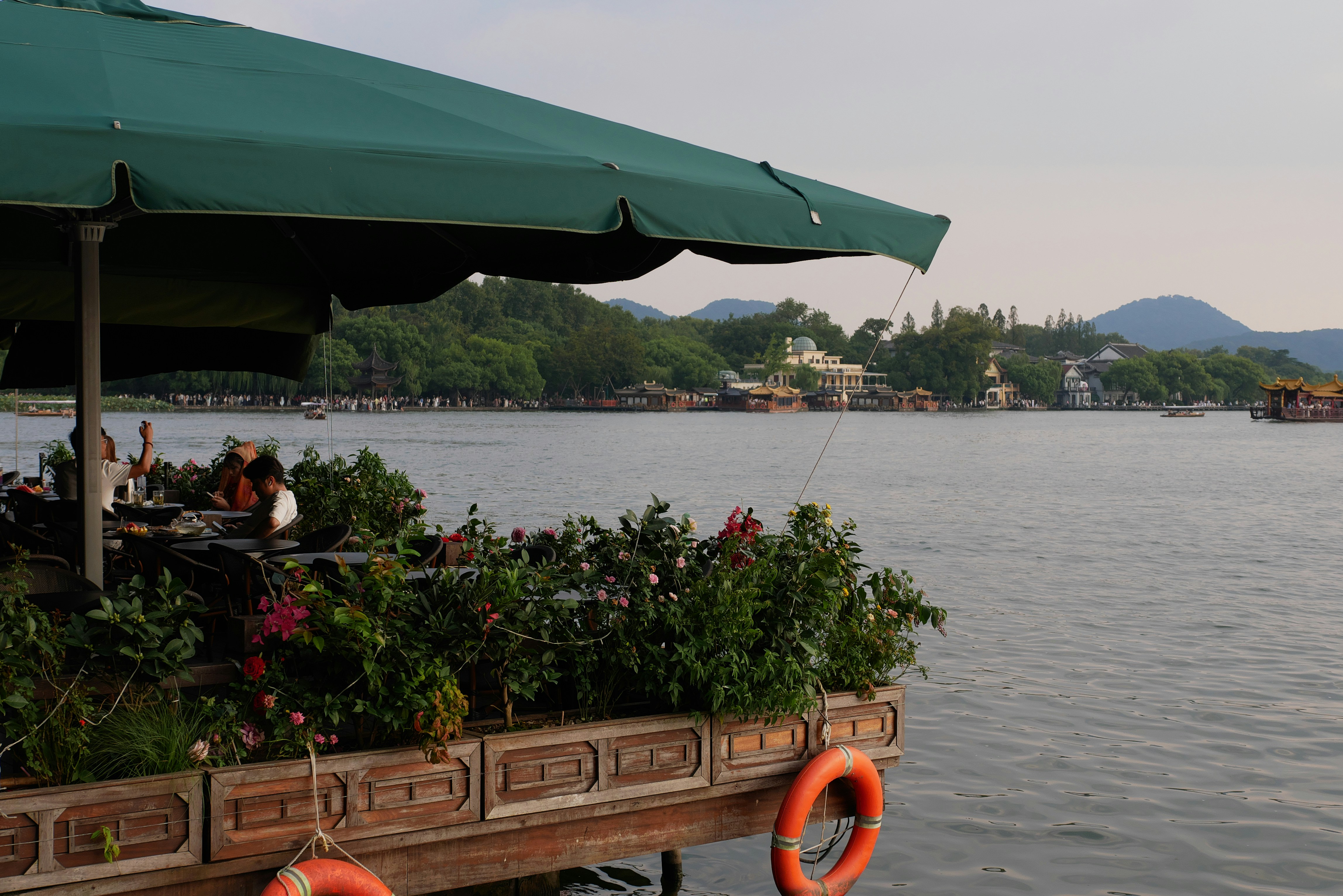 Lakeside Terrace Upon a Quiet Evening