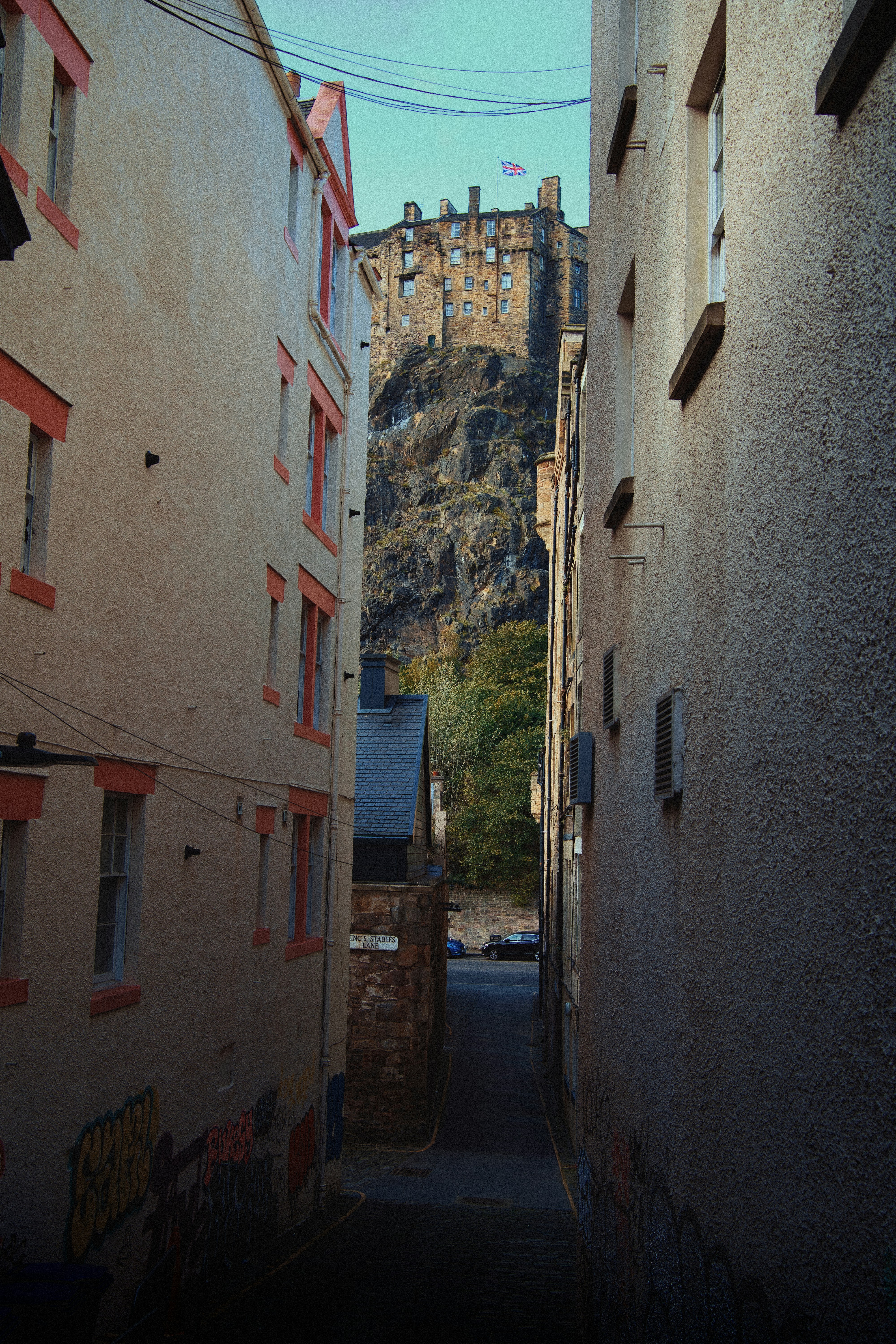Castle Overlook: A Narrow Lane Towards the Fortress