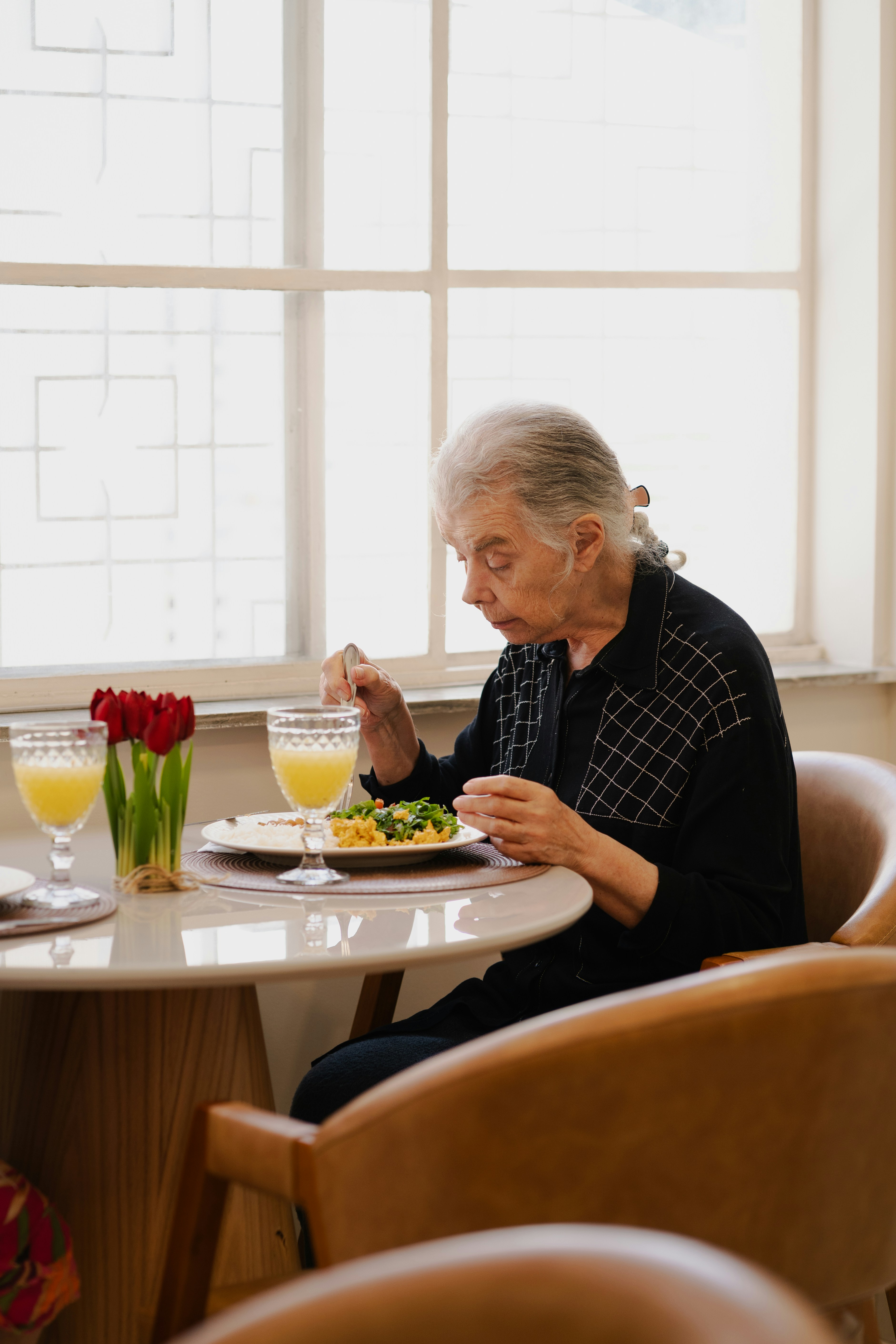 Quiet Moment at the Window Table