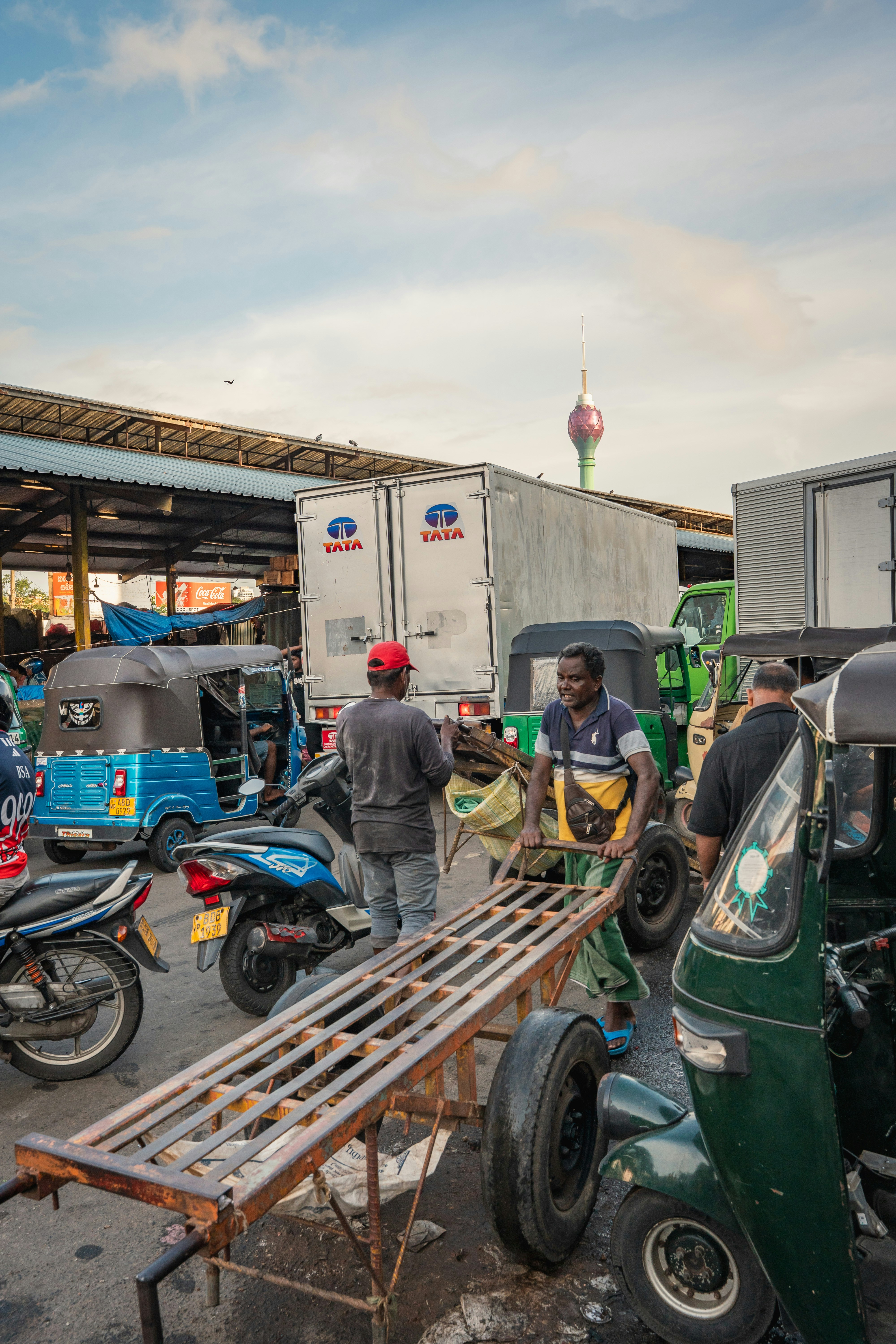 Waiting in the Market Corrals: A Busy Freight Yard Snapshot