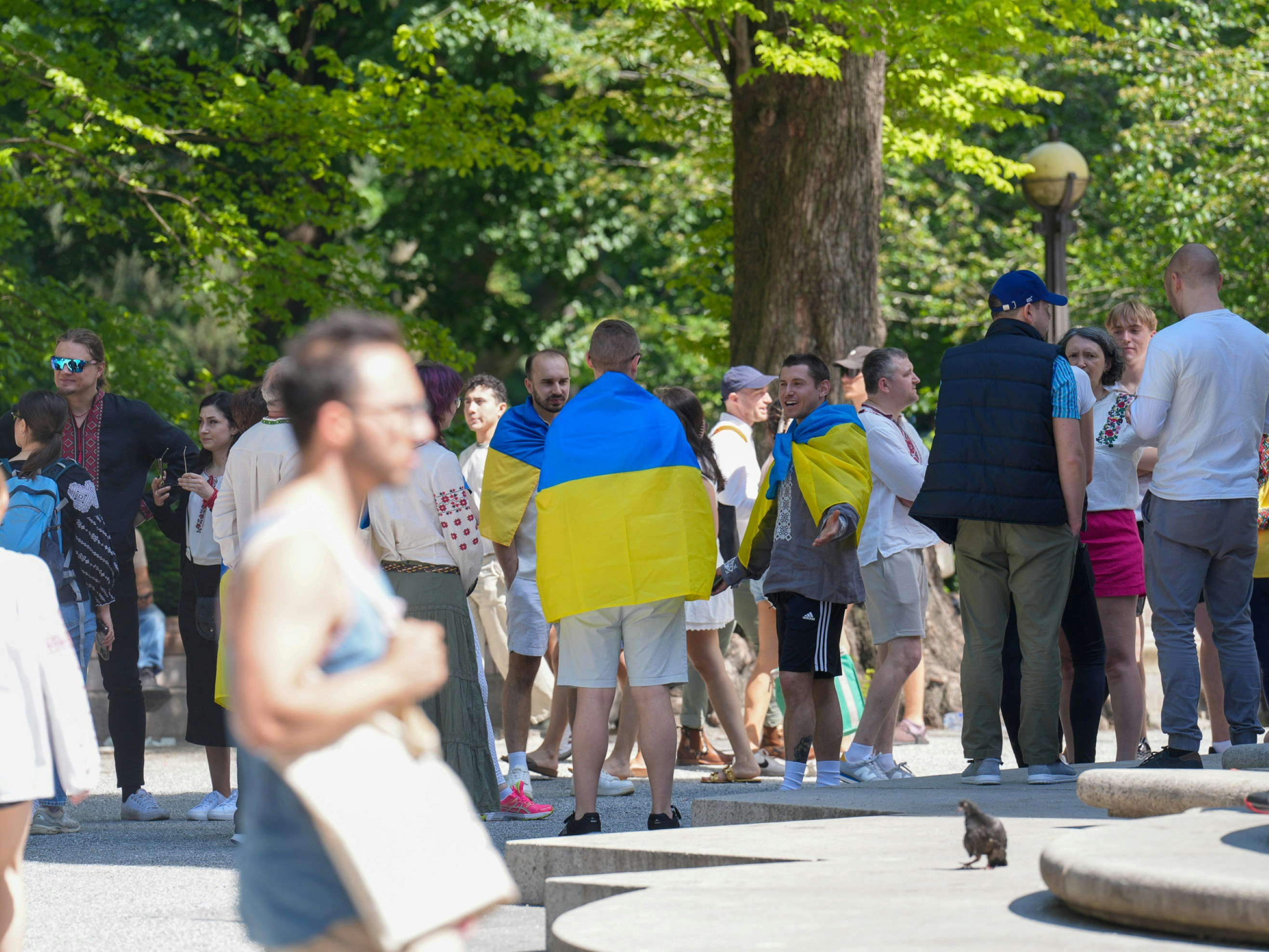 Flags and Faces: A Kyiv Moment in the Park