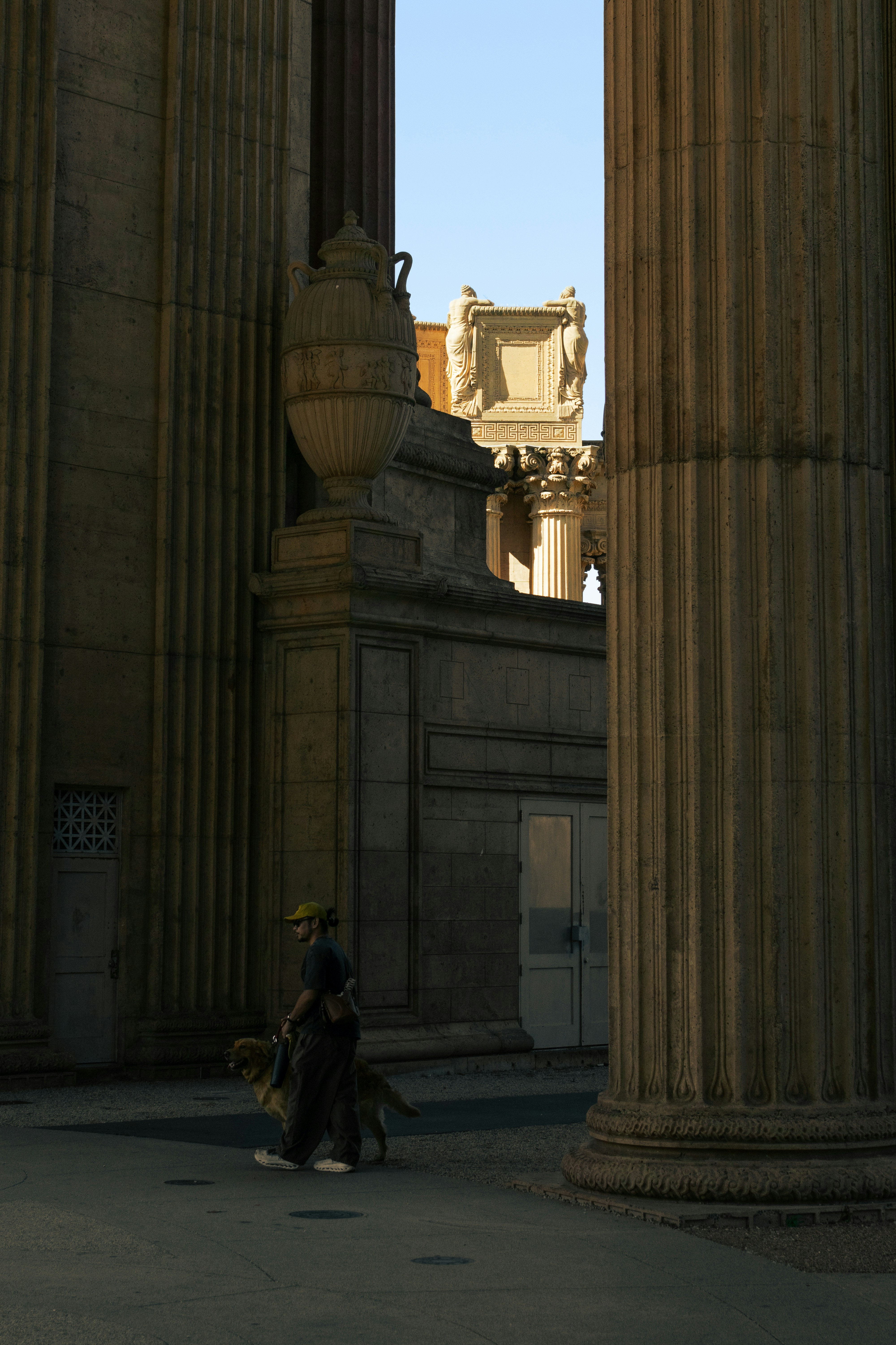 Shaded Traveler and Guardian Columns