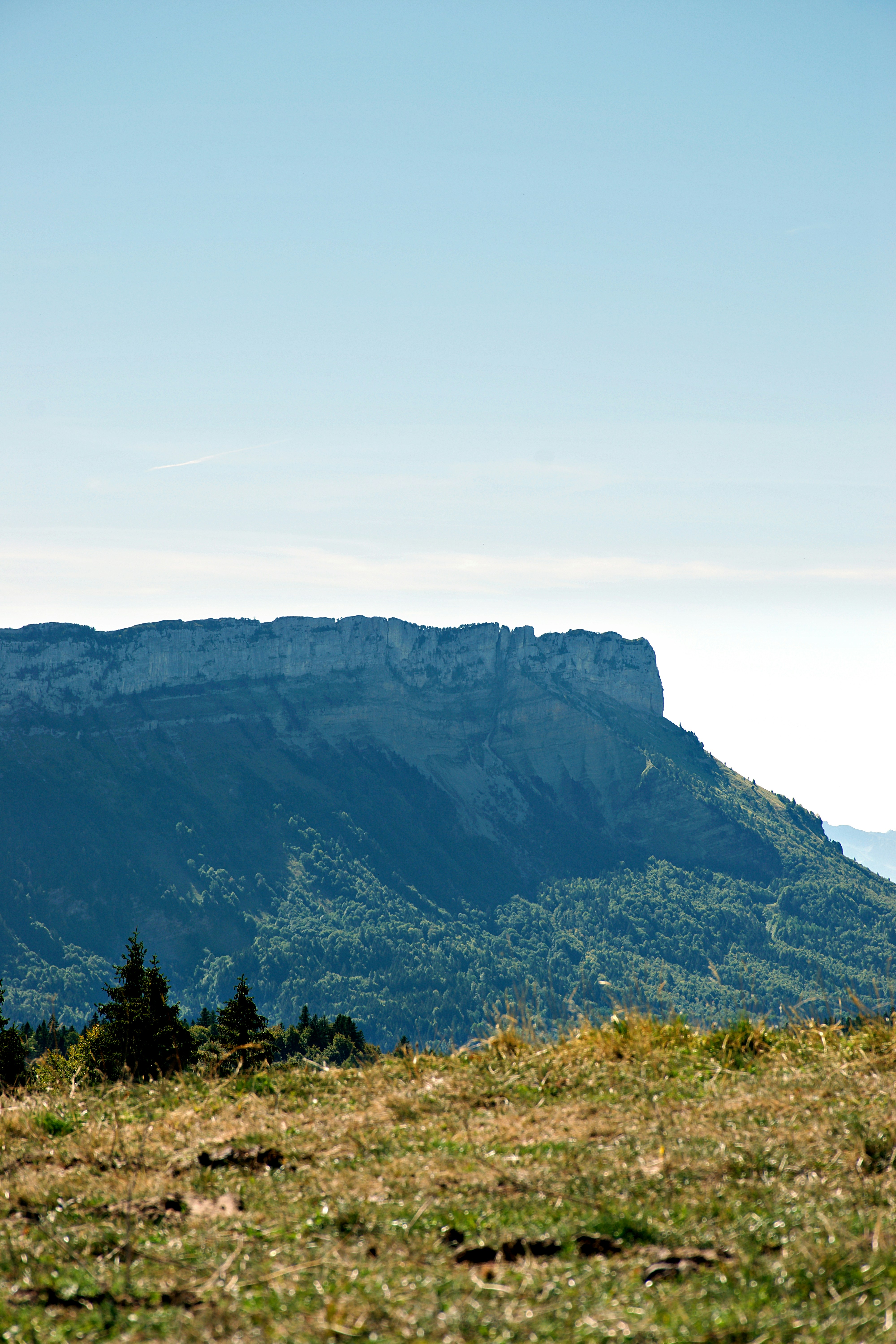 Plateau Horizon: A Quiet Ridge Beneath Blue Skies