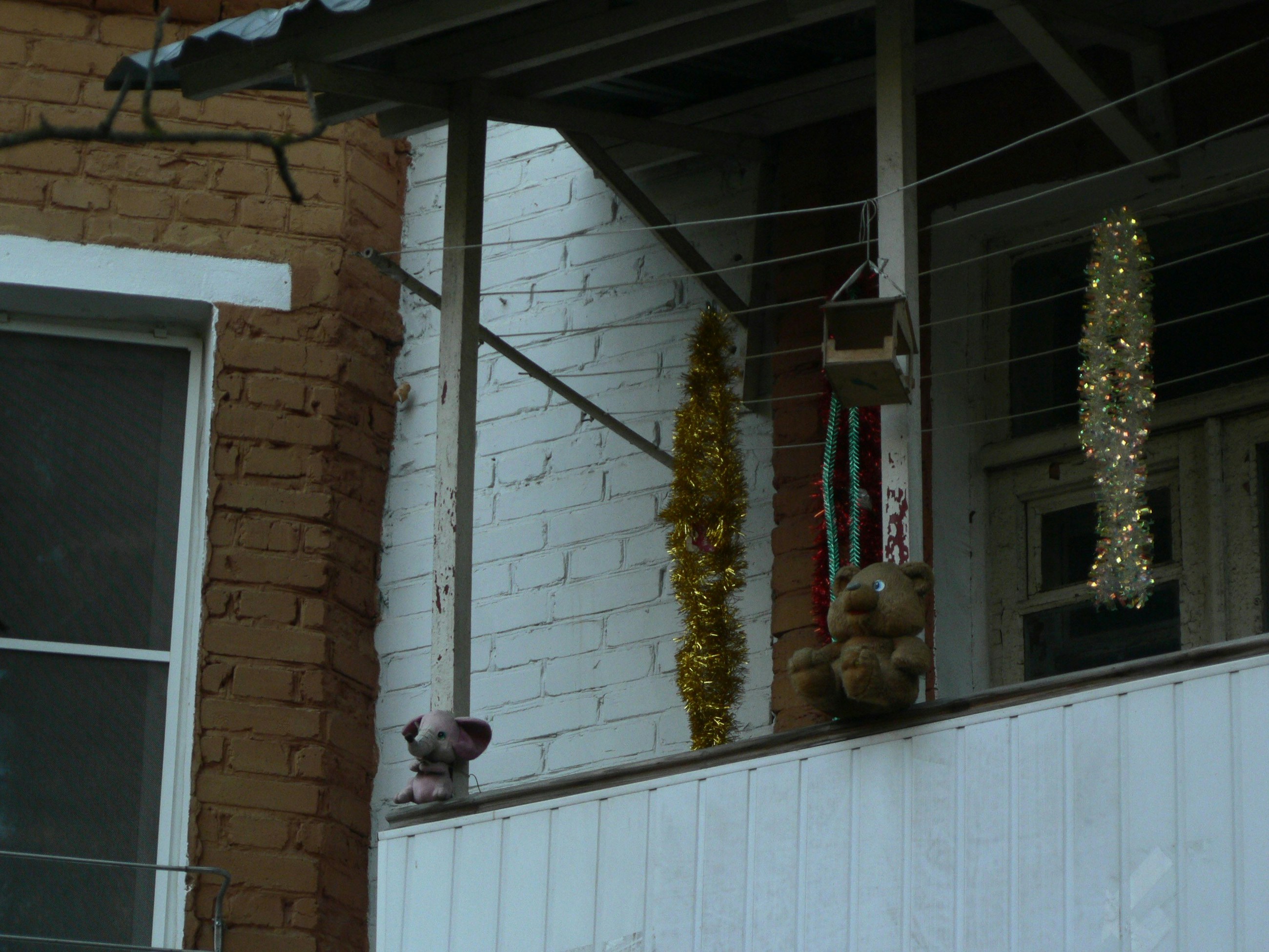 Holiday Balcony: Tinsel, Toys, and Tiny Ornaments