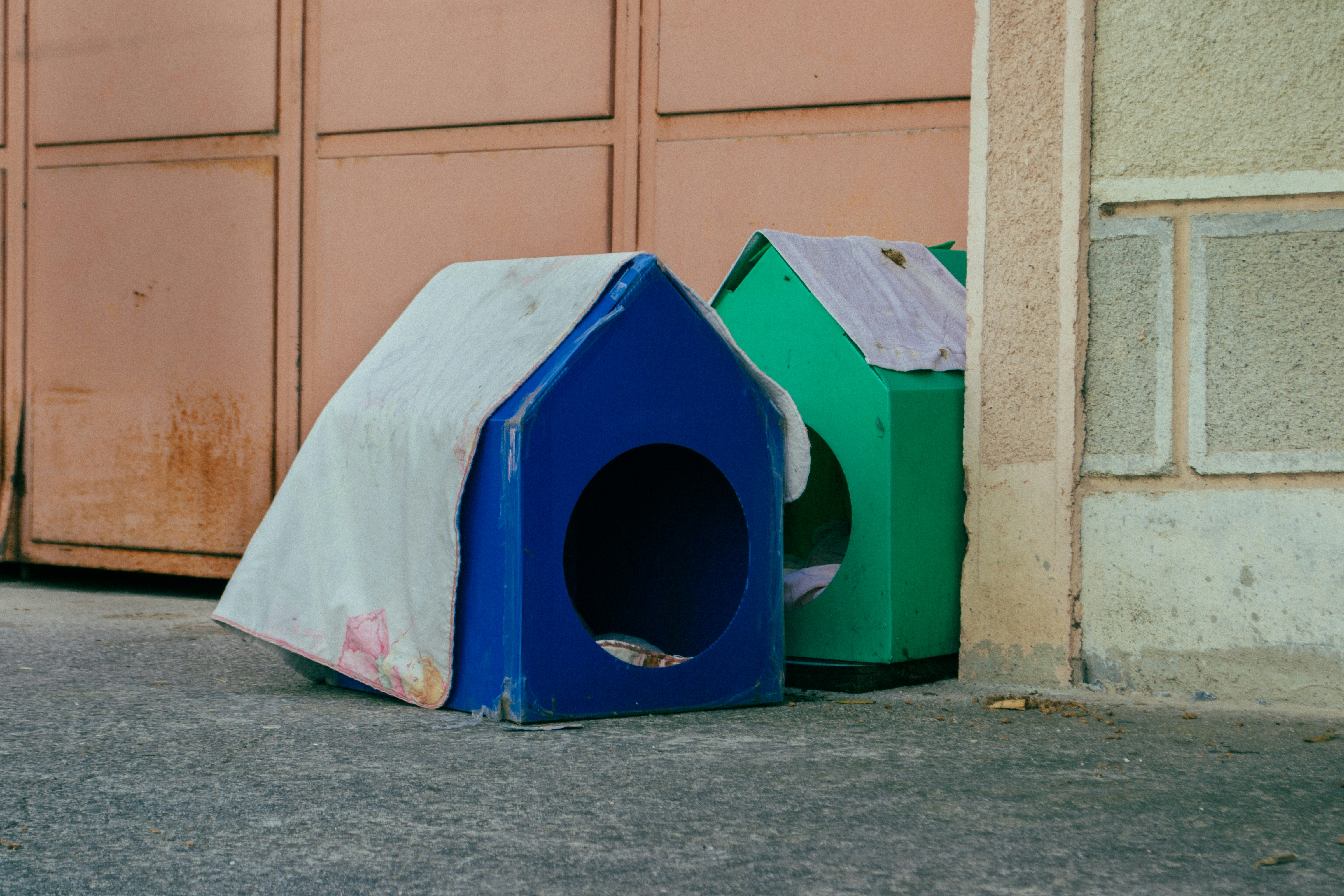 Colorful Tunnels by the Garage Door