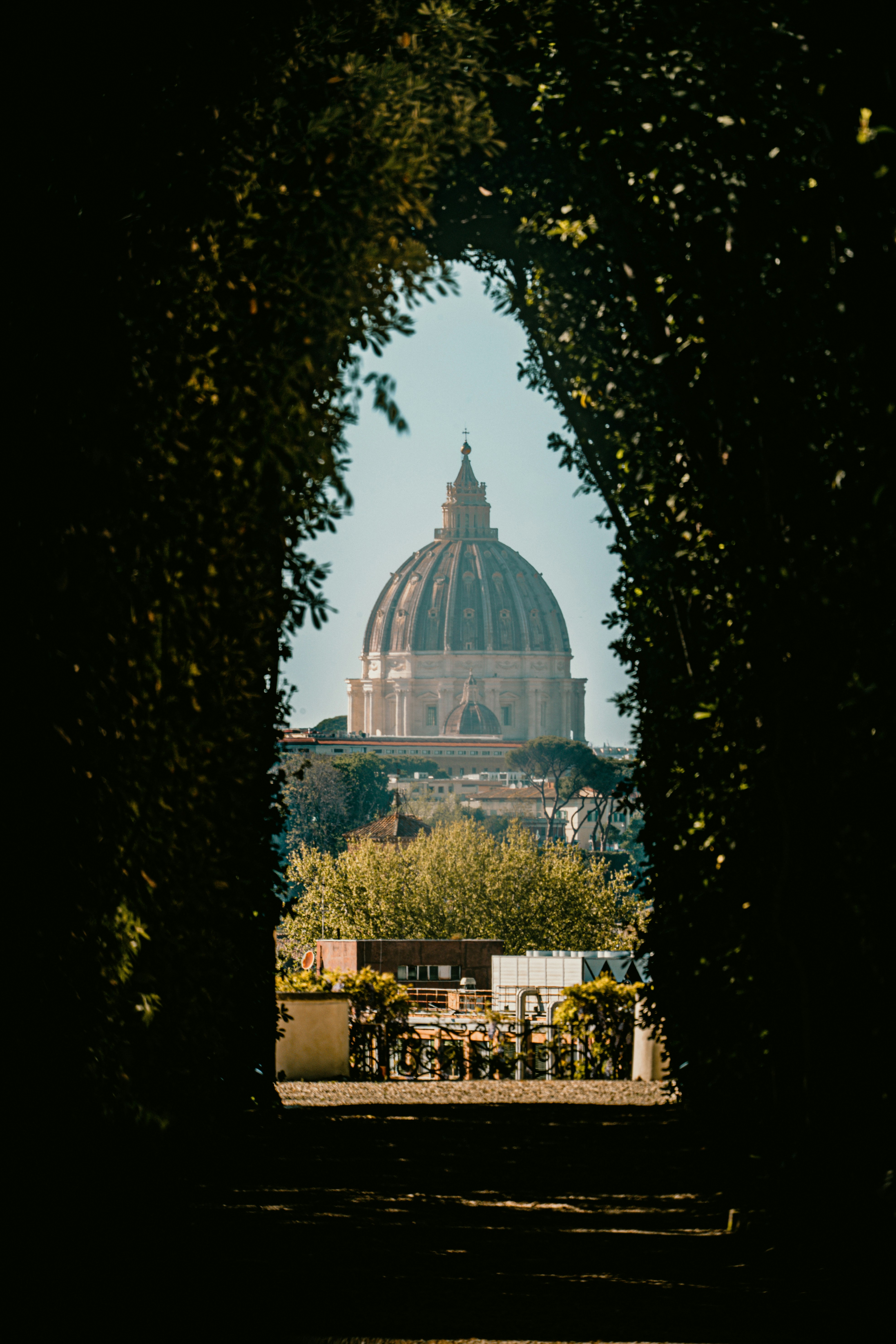 Dome in the Light: A Vista Through an Archway