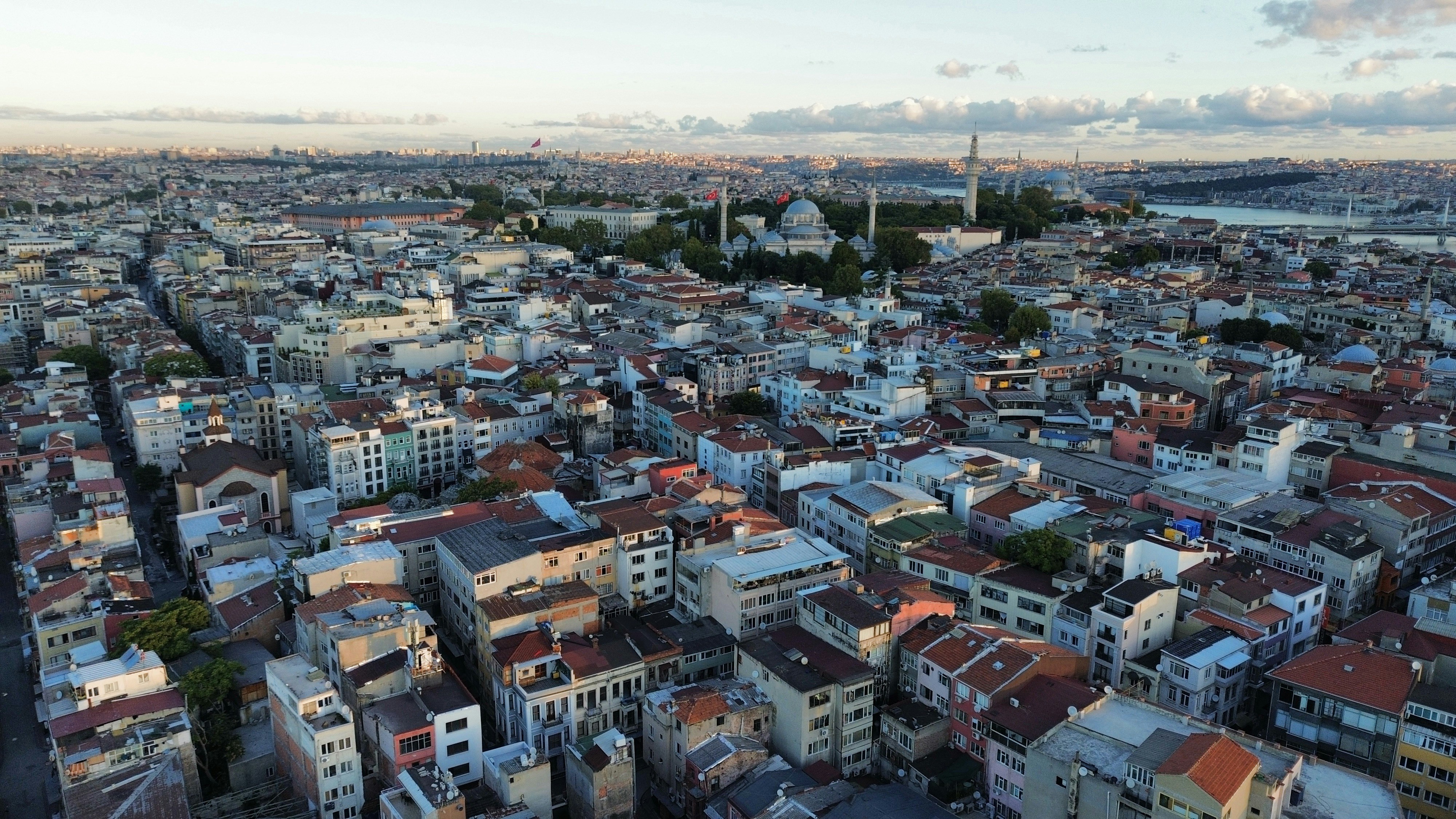 A Sea of Tiles: Dusk Over an Ocean of Rooftops